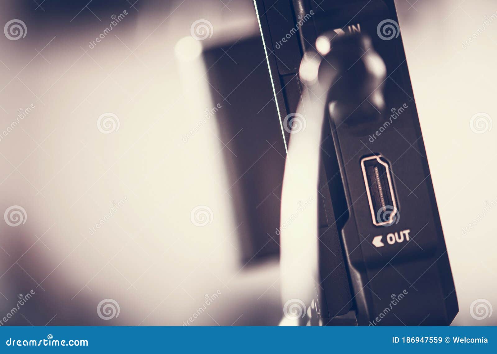 High Definition Multimedia Interface HDMI Out and in Stock Image ...