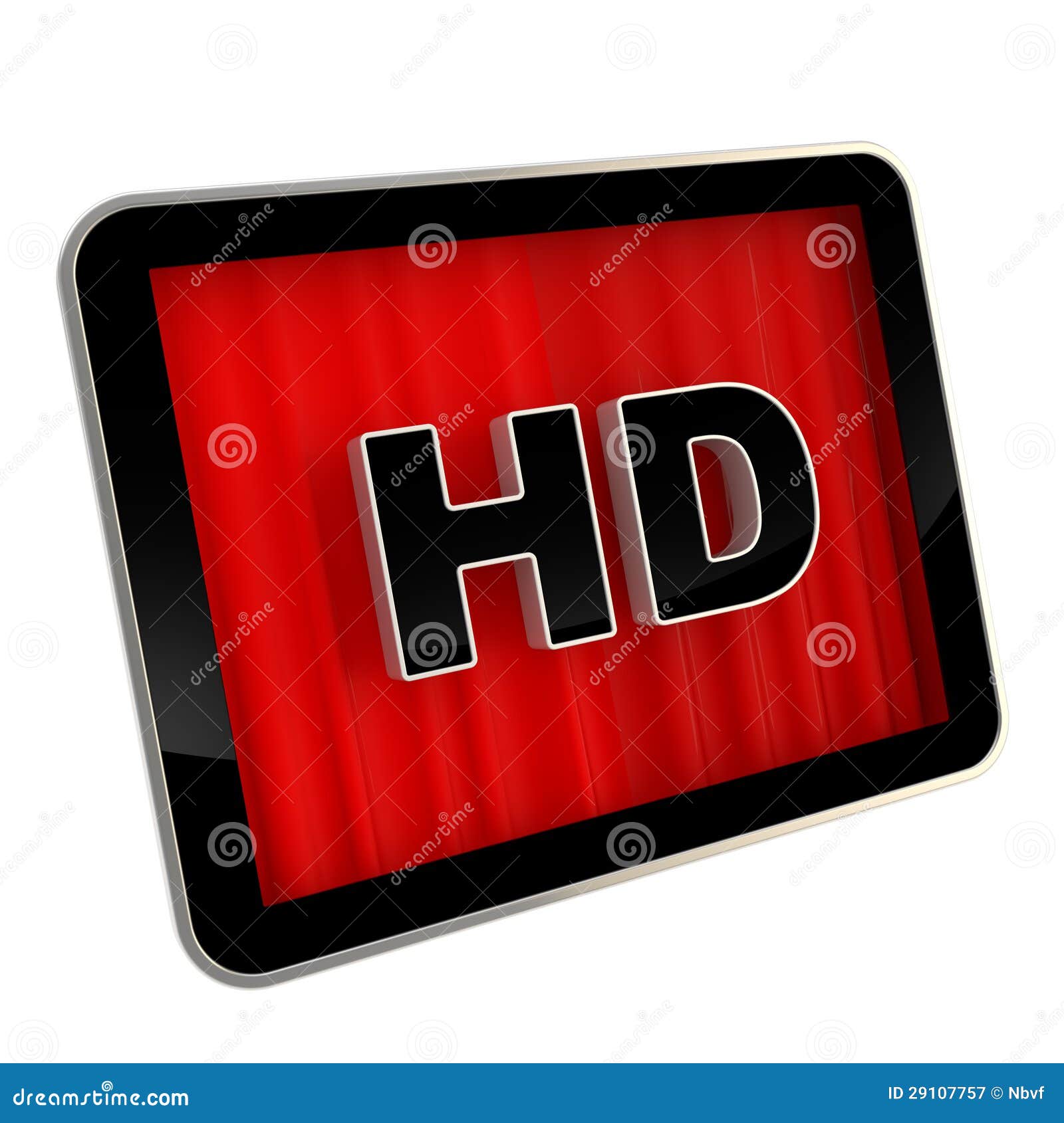High Definition Pad Screen Icon Stock Illustration - Illustration of ...