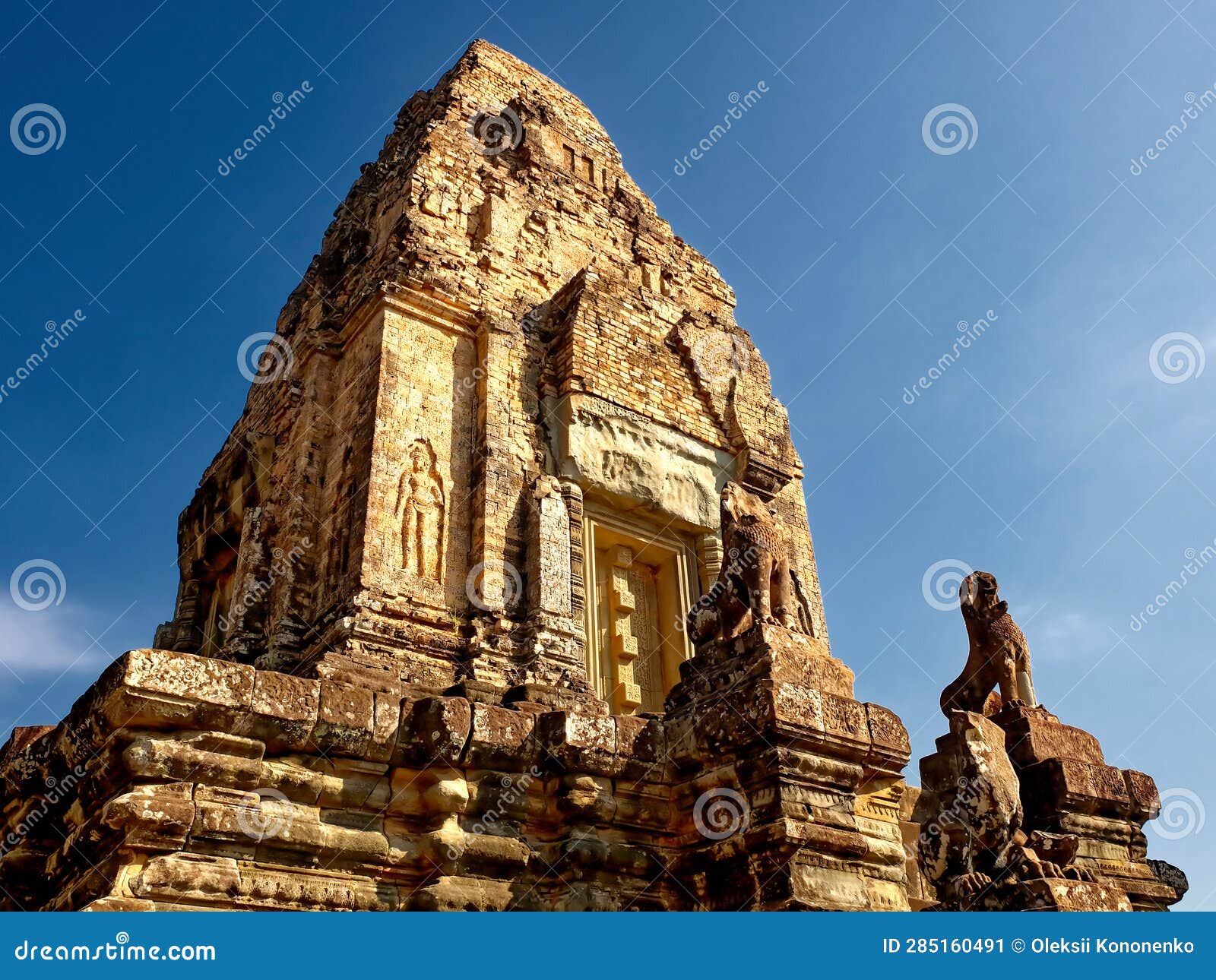 A High-definition Photograph Displaying The Laterite Temple Of Pre Rup ...