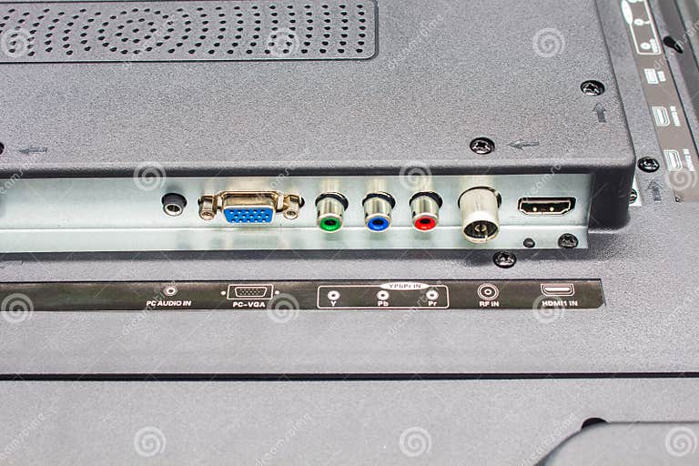 The High Definition Television Input Panel, the Input Connectors of ...