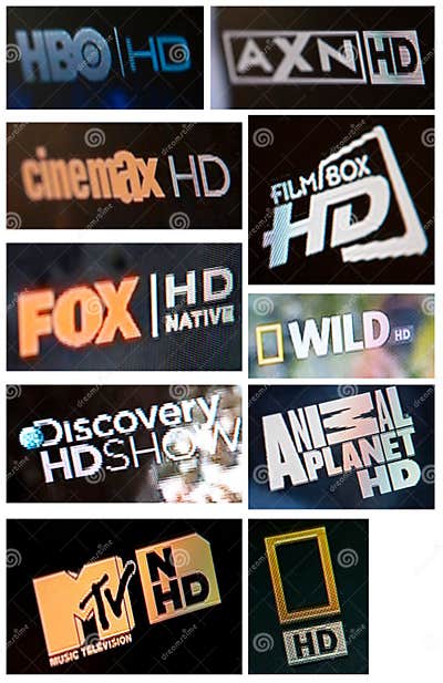 High Definition TV Channels Editorial Photography - Image of programmes ...