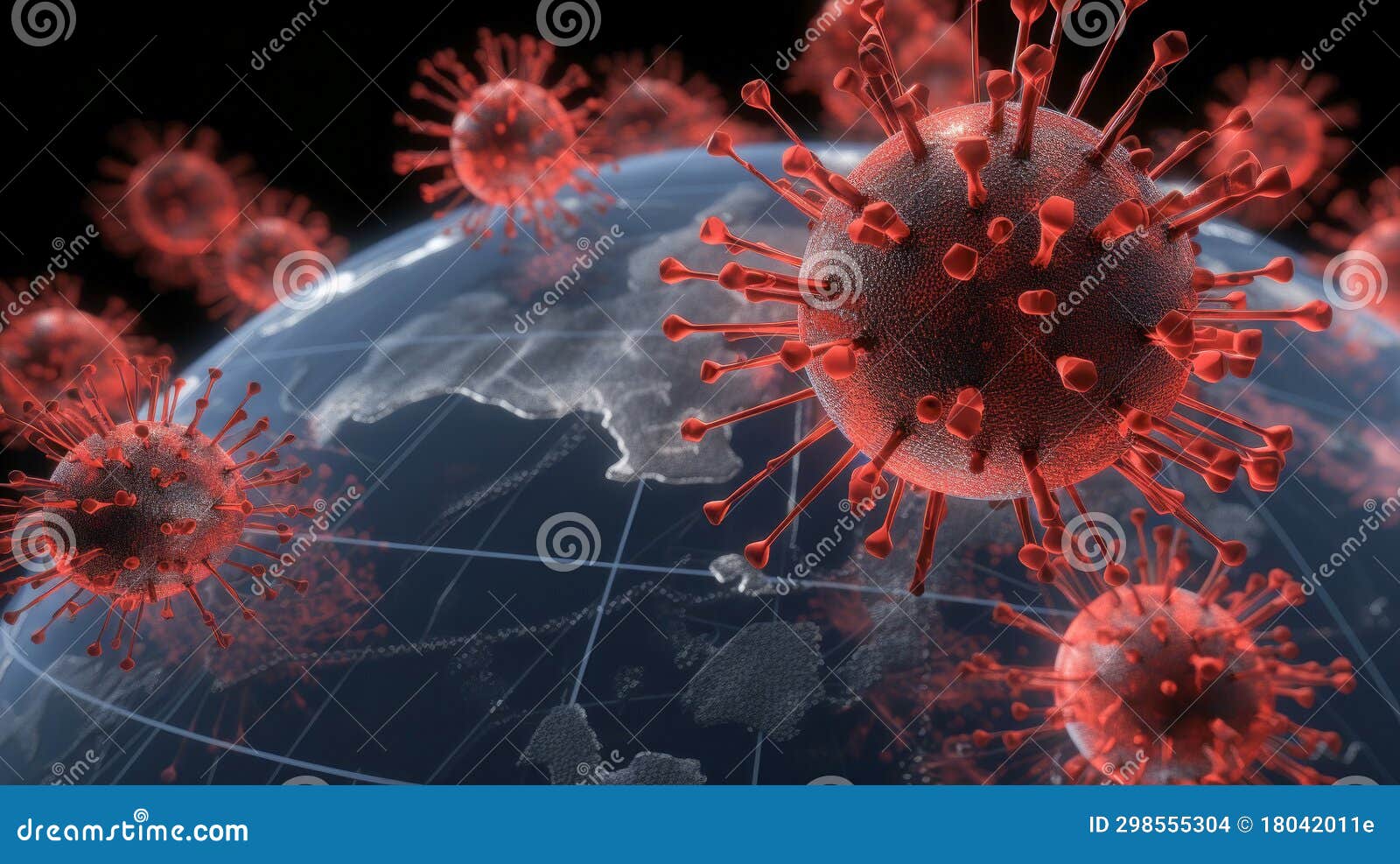 High-definition Virus Structure Visualization, Suitable for Scientific ...