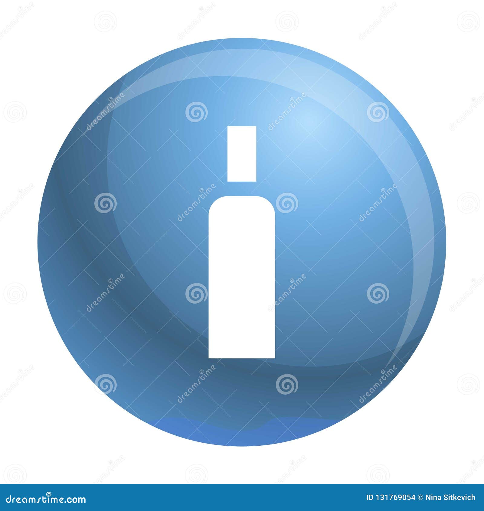 High Density Bottle Icon, Simple Style Stock Vector - Illustration of ...