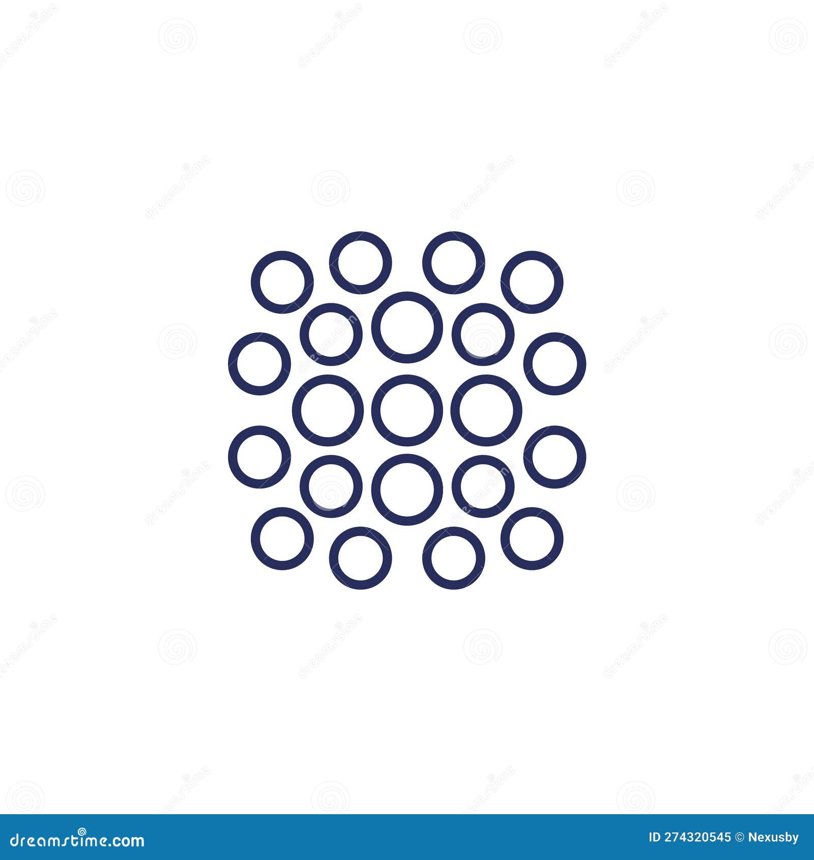 High Density Icon, Line Vector Stock Vector - Illustration of vector ...