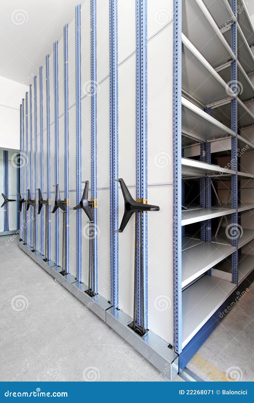 High Density Shelves stock image. Image of modern, storage - 22268071