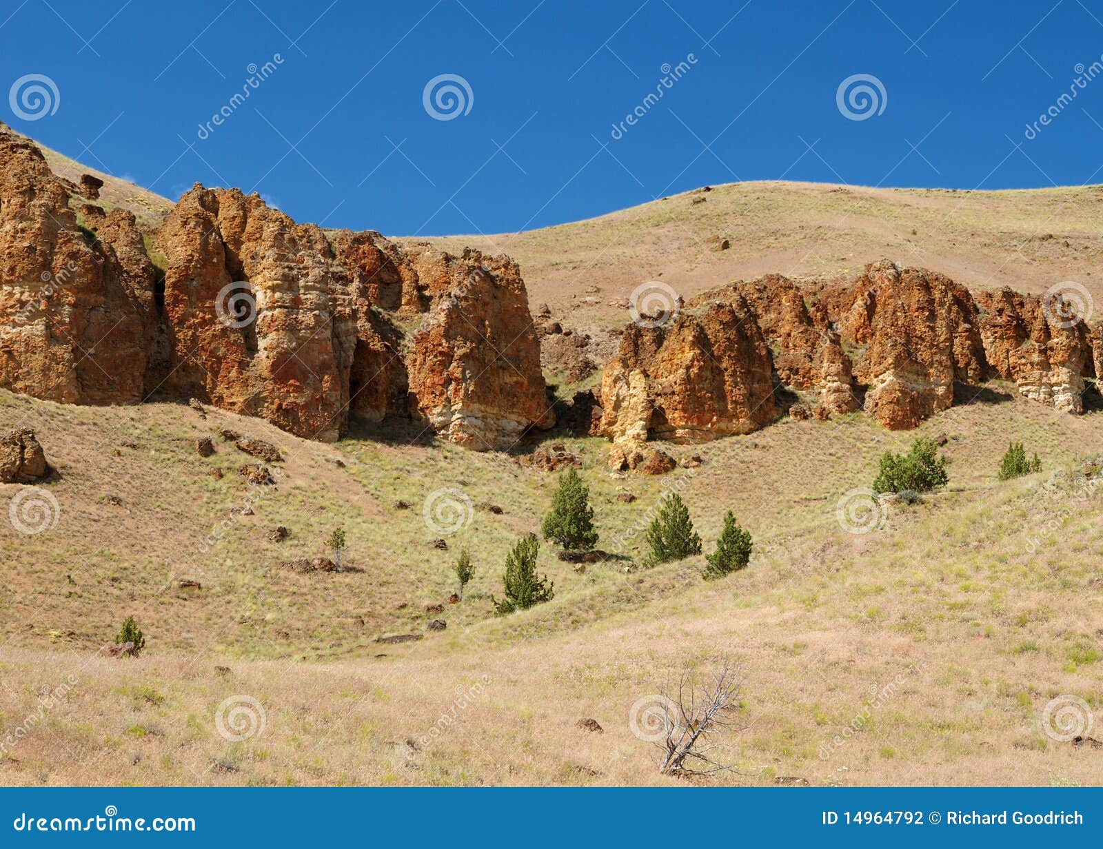 High Desert Palisades stock photo. Image of rock, formation - 14964792