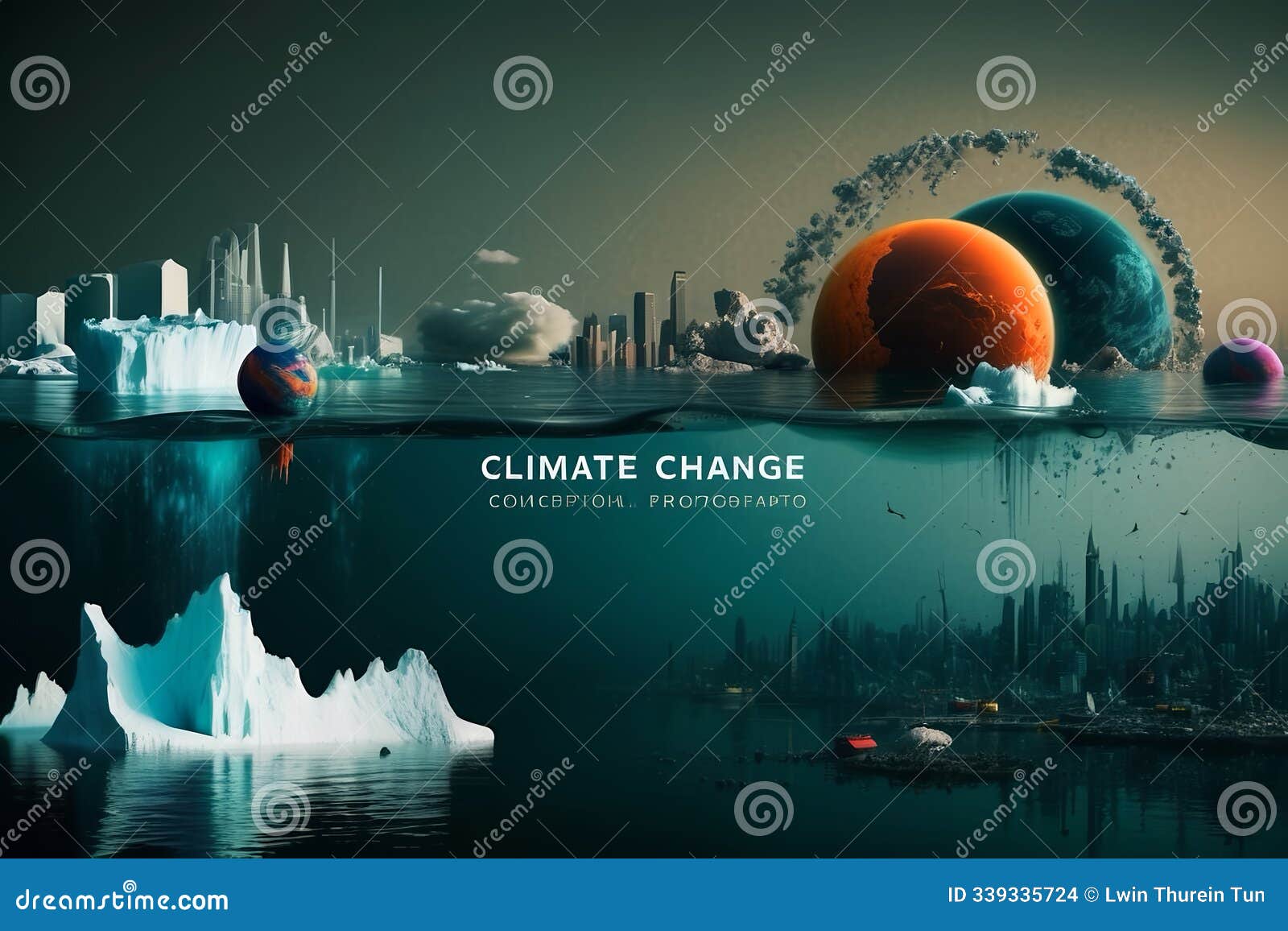 High Detail and Creative ,abstract Image of Climate Change and Gobal ...