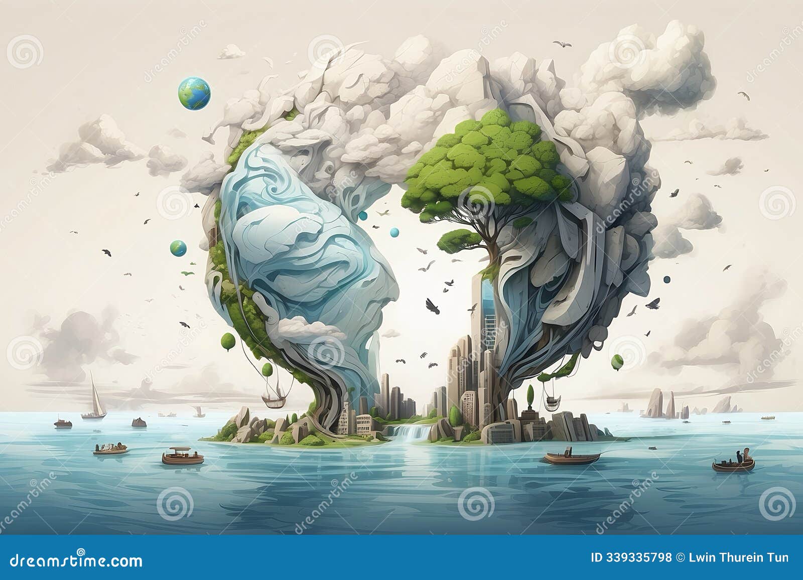 High Detail and Creative ,abstract Image of Climate Change and Gobal ...
