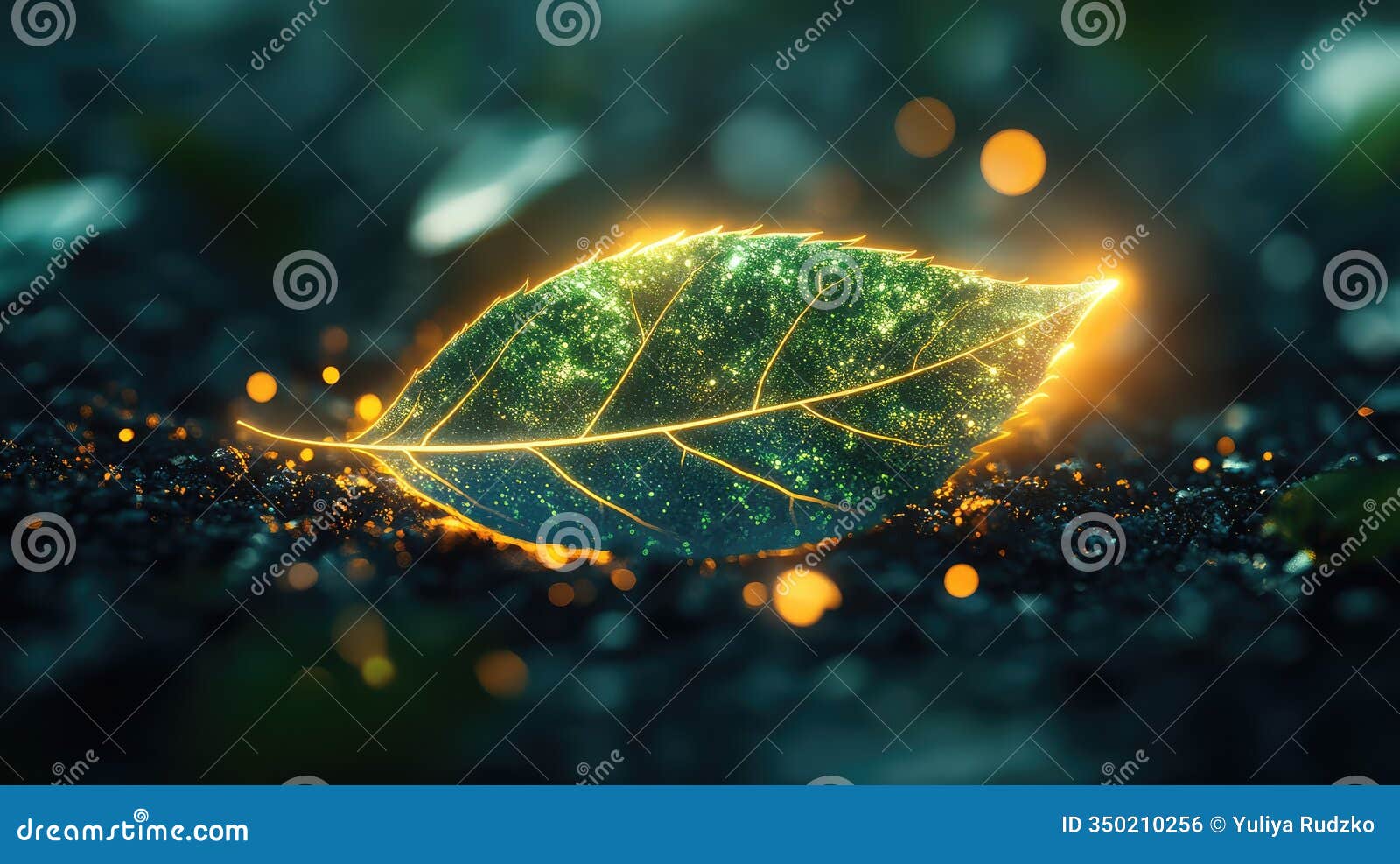 High-Detail Green Energy Logo With Lightning And Leaf Stock Photo | CartoonDealer.com #350210256