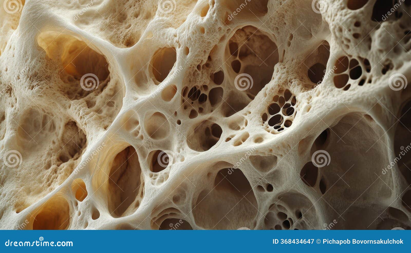 High Detail Image Of Osteocytes Embedded In Bone Matrix Structure ...