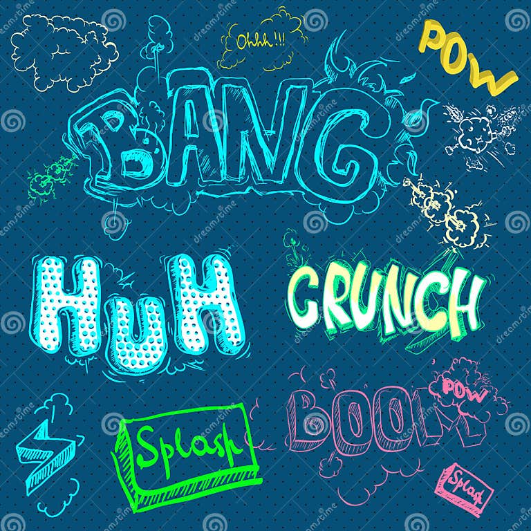 A High Detail Vector Mock Up Of A Typical Comic Book Page With Various