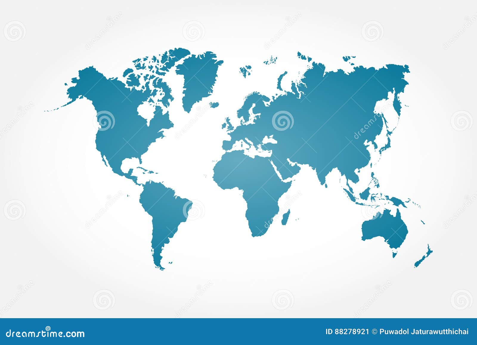 High detail world map . stock vector. Illustration of geographic - 88278921