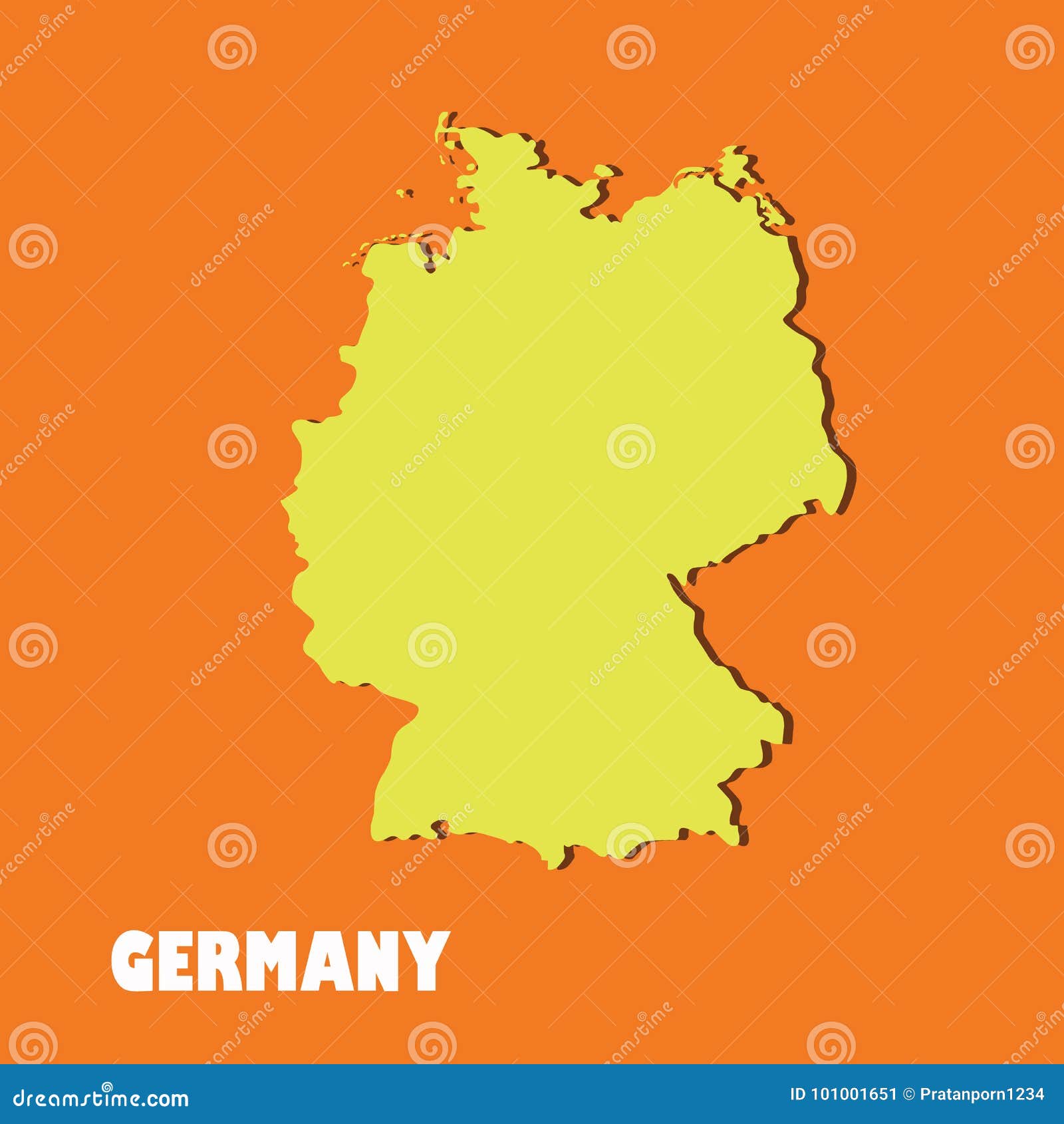 Colorful Germany Political Map With Clearly Labeled, Separated Layers ...