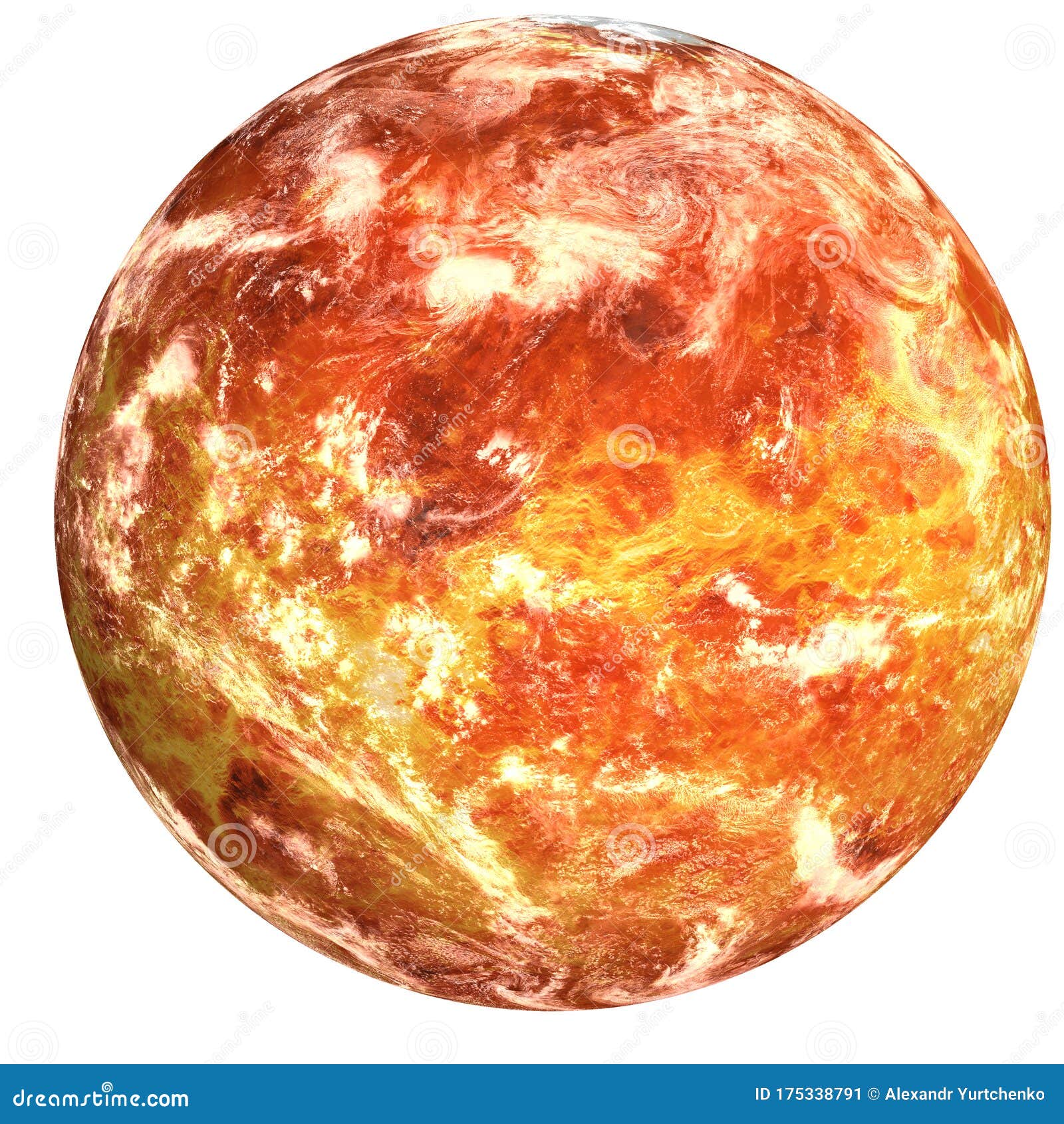 Fiction Red Surface Planet Isolated Stock Illustration - Illustration ...