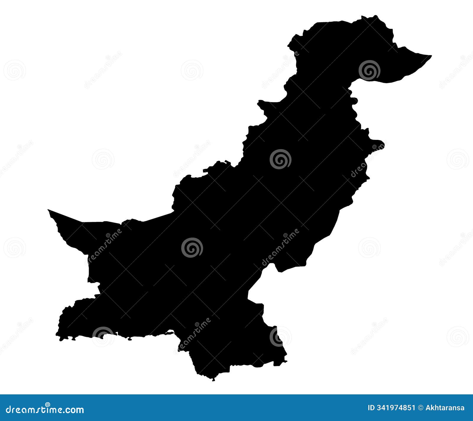 Pakistan Country Map Sets With Jammu And Kashmir Region, Illustration ...