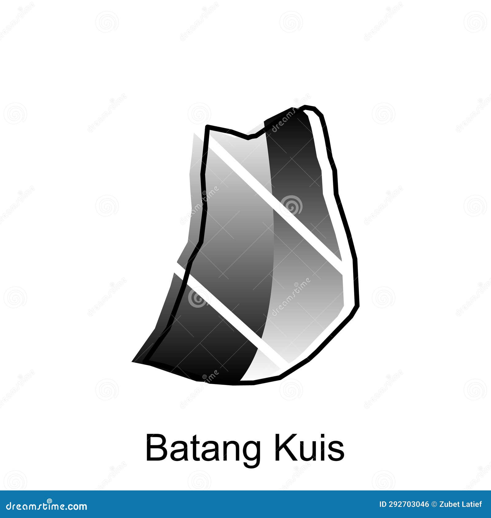 Map City Of Batang Toru Borders For Your Infographic Vector Illustration Design Template