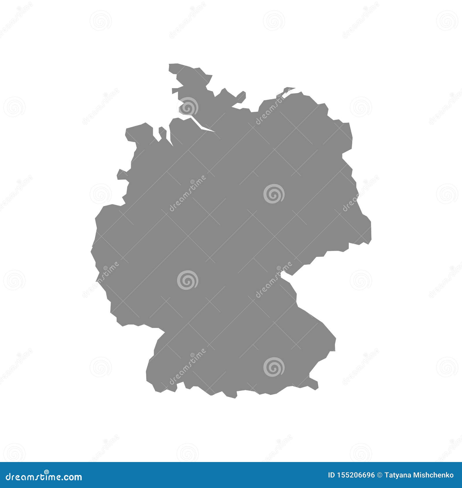High Detailed Vector Map - Germany Stock Illustration - Illustration of ...
