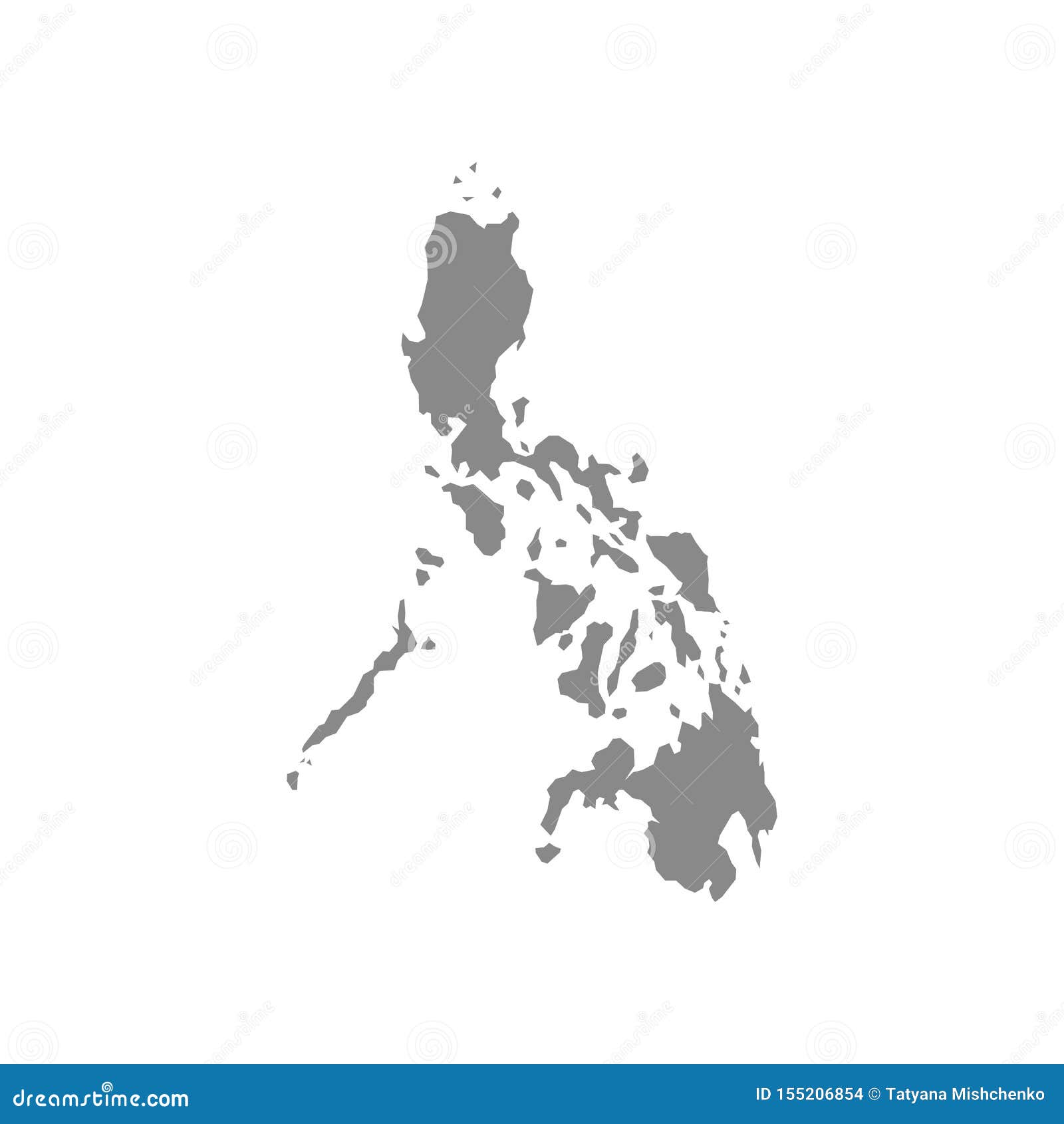 High Detailed Vector Map - Philippines Stock Illustration ...