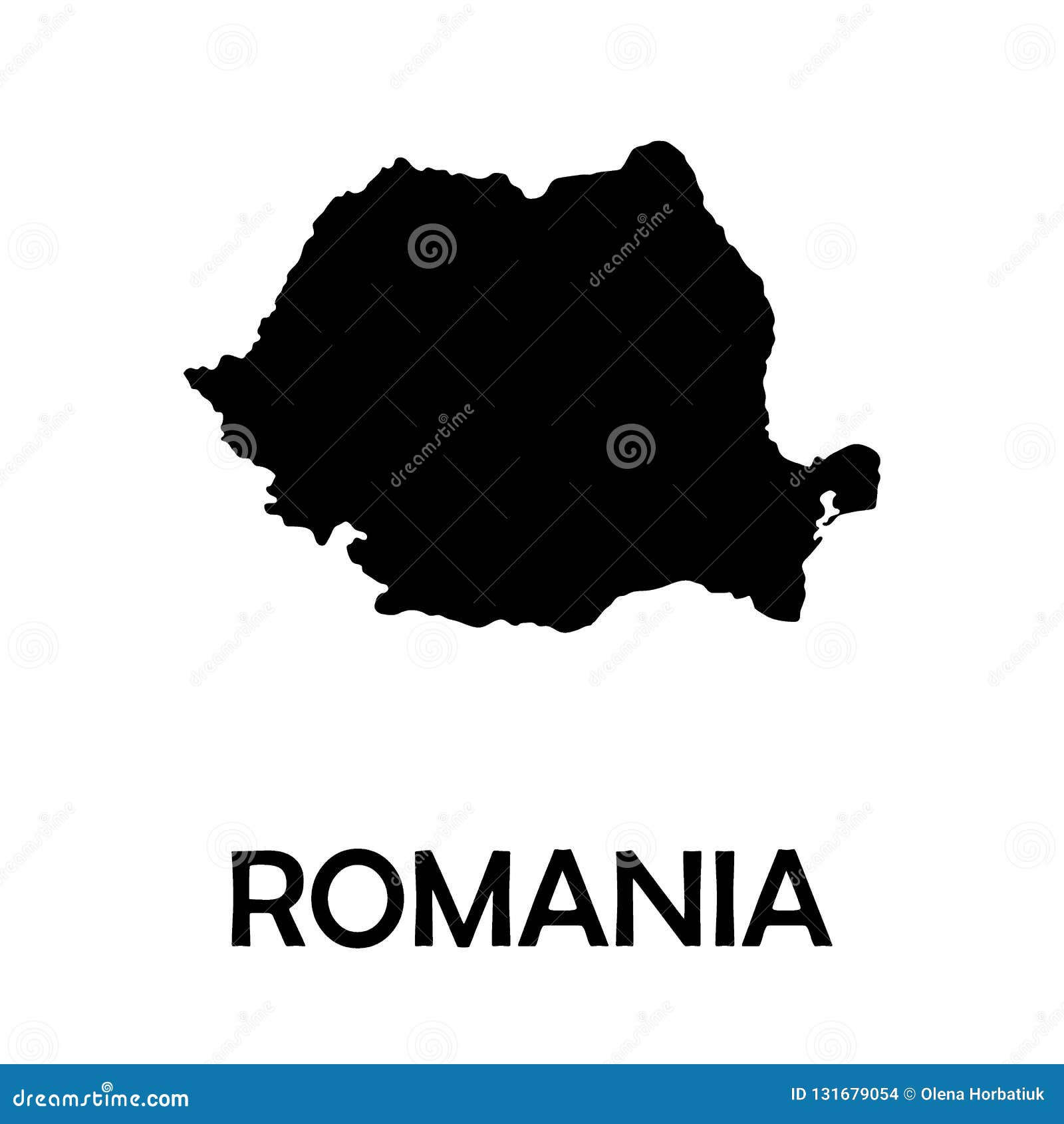 High Detailed Vector Map - Romania Stock Vector - Illustration of ...