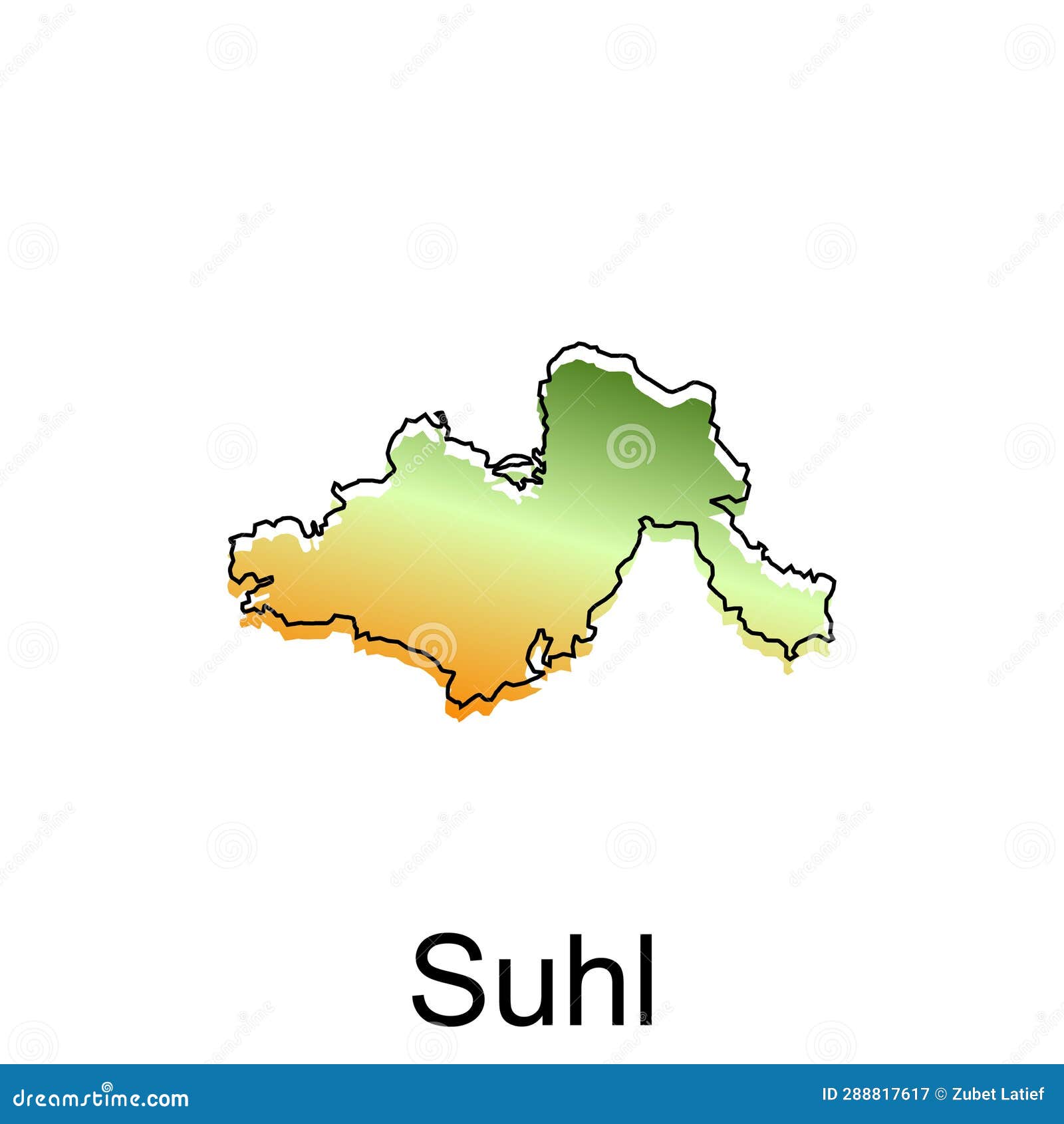 High Detailed Vector Map of Suhl Modern Outline, Logo Vector Design ...