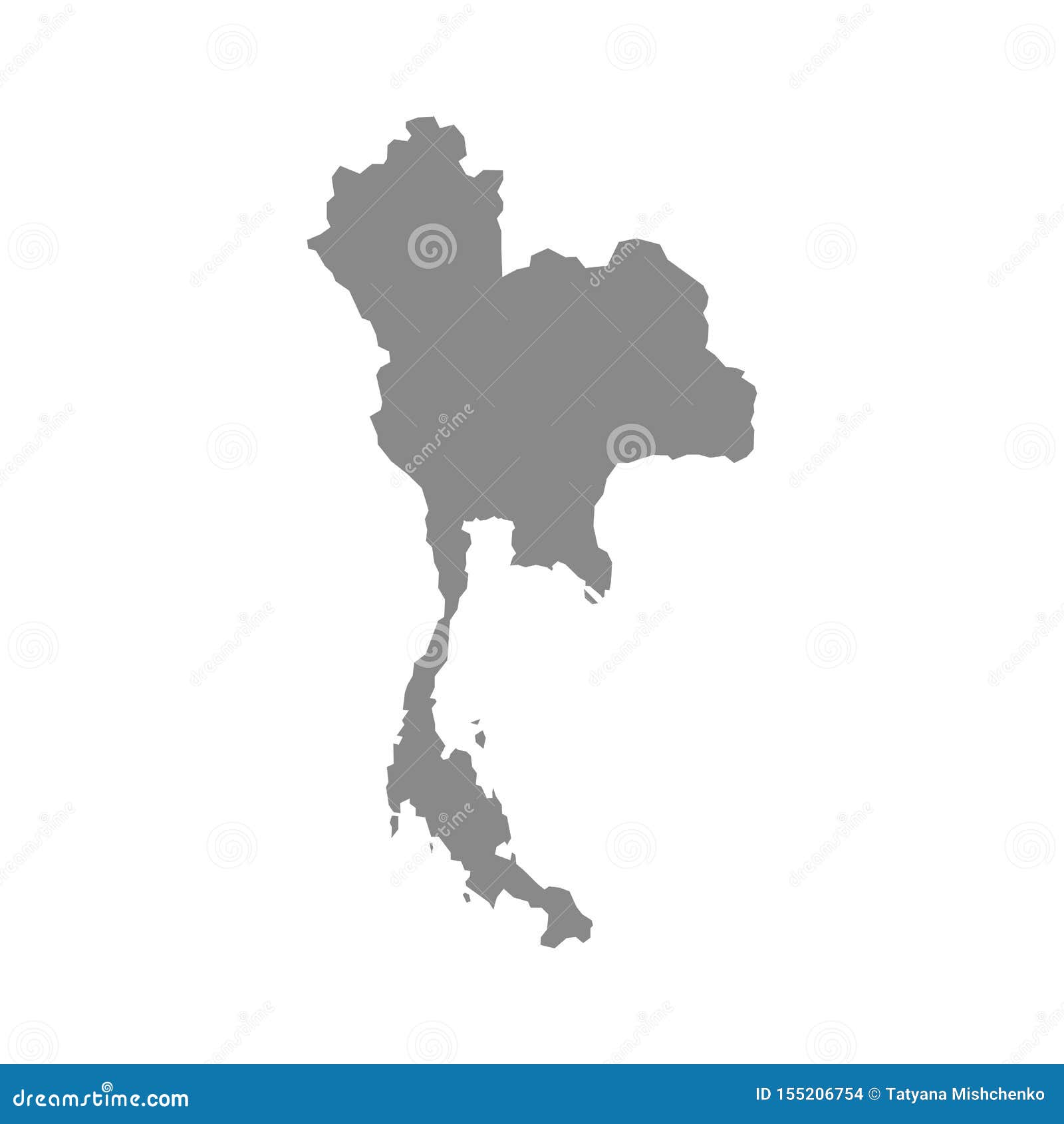 High Detailed Vector Map - Thailand Stock Illustration - Illustration ... High Detailed Vector Map - Thailand Stock Illustration - Illustration ...