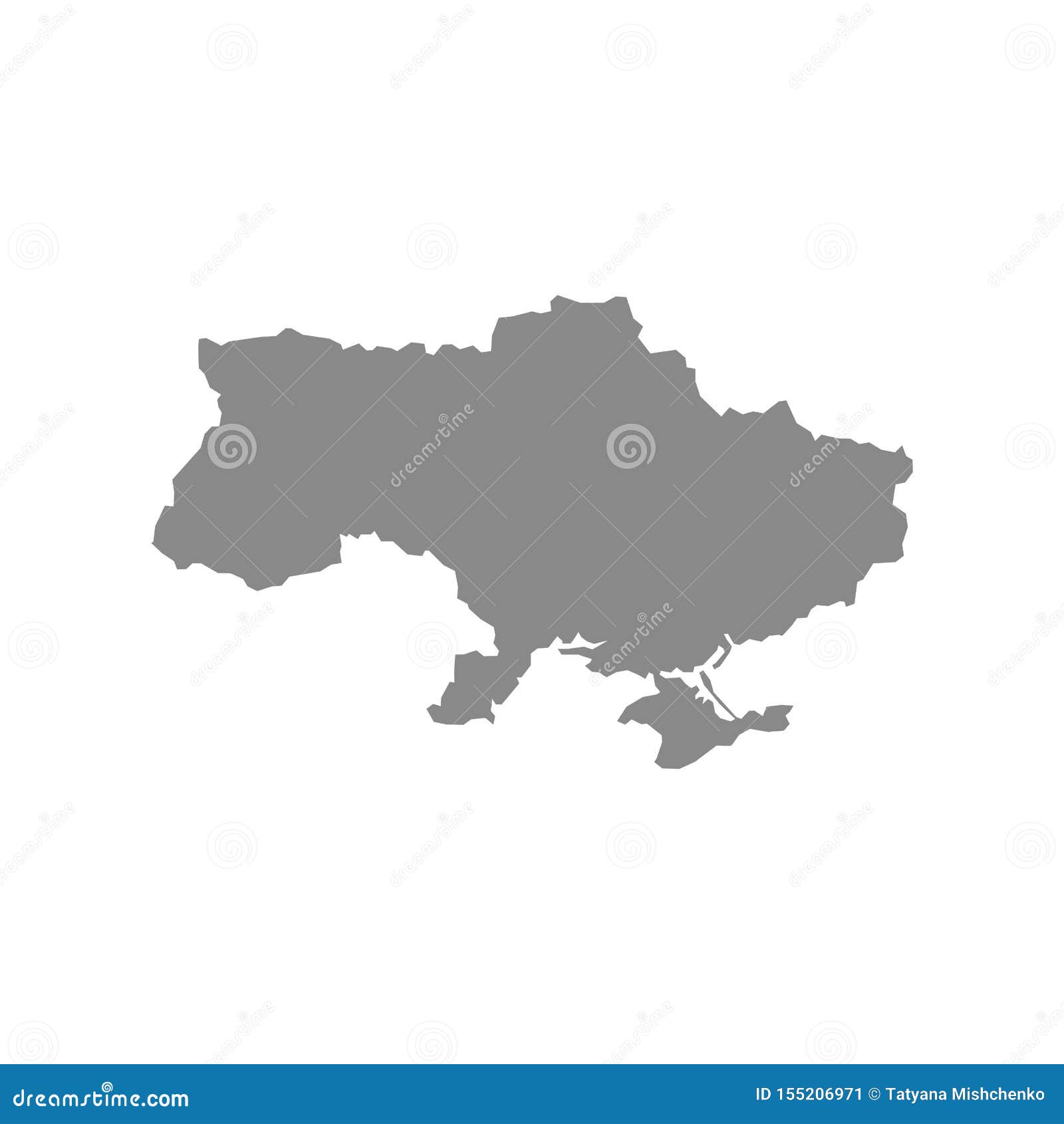 High Detailed Vector Map - Ukraine Stock Illustration - Illustration of ...