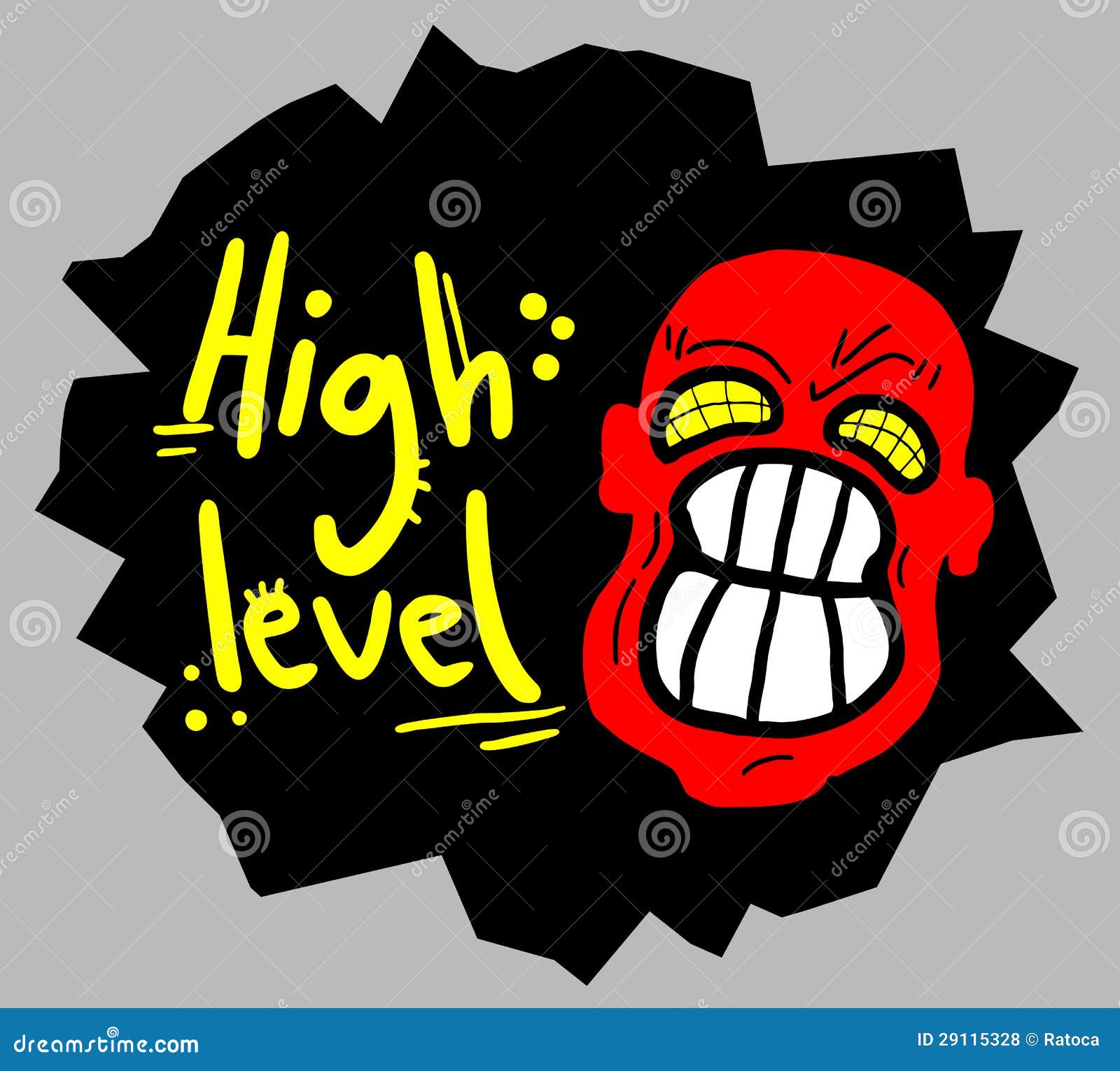 High difficulty stock vector. Illustration of label, sticker - 29115328