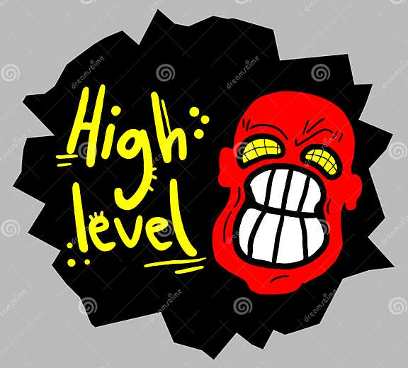 High difficulty stock vector. Illustration of label, sticker - 29115328