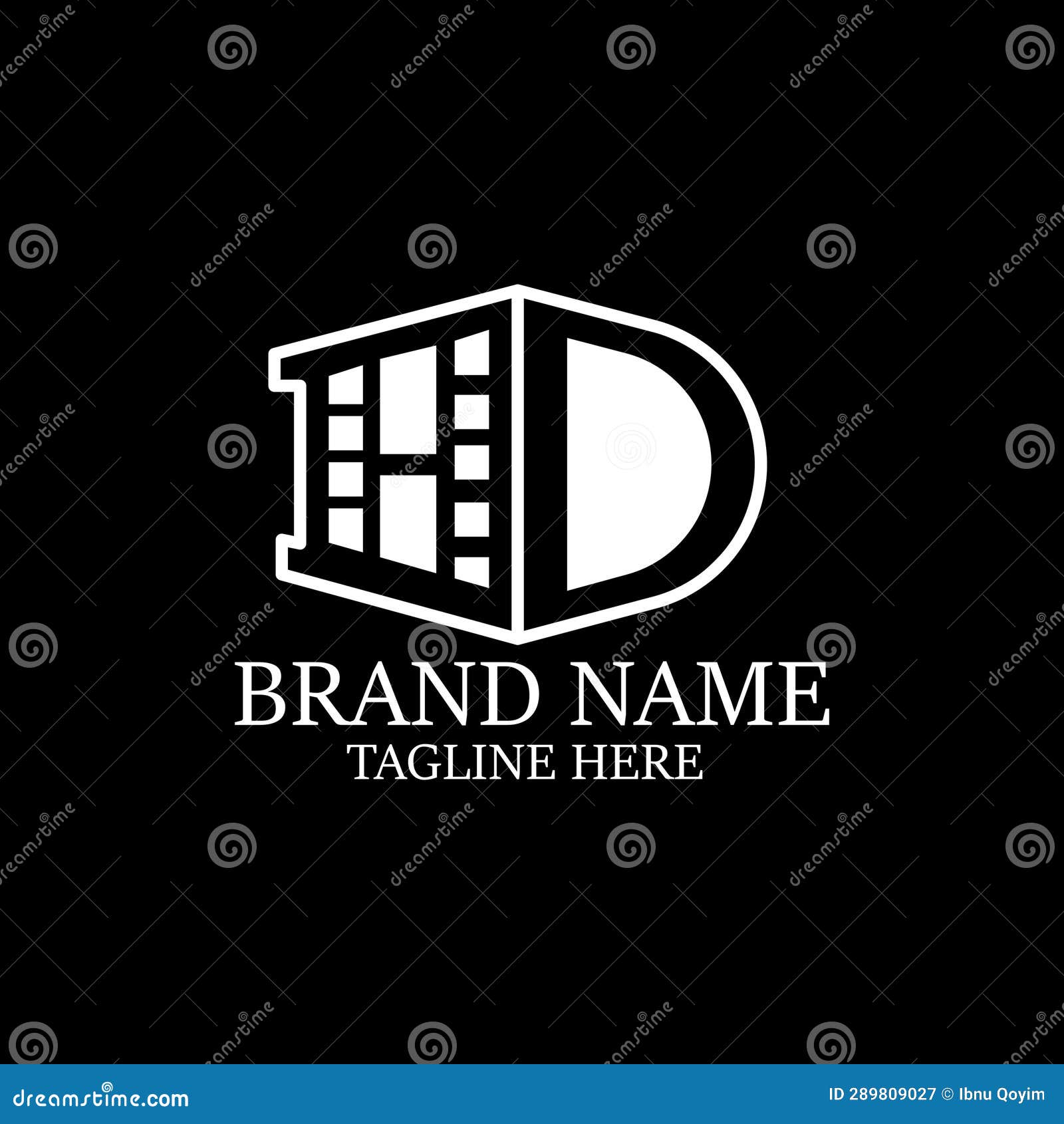 Hight Dimension Entertaiment Logo Design Vector Stock Vector ...