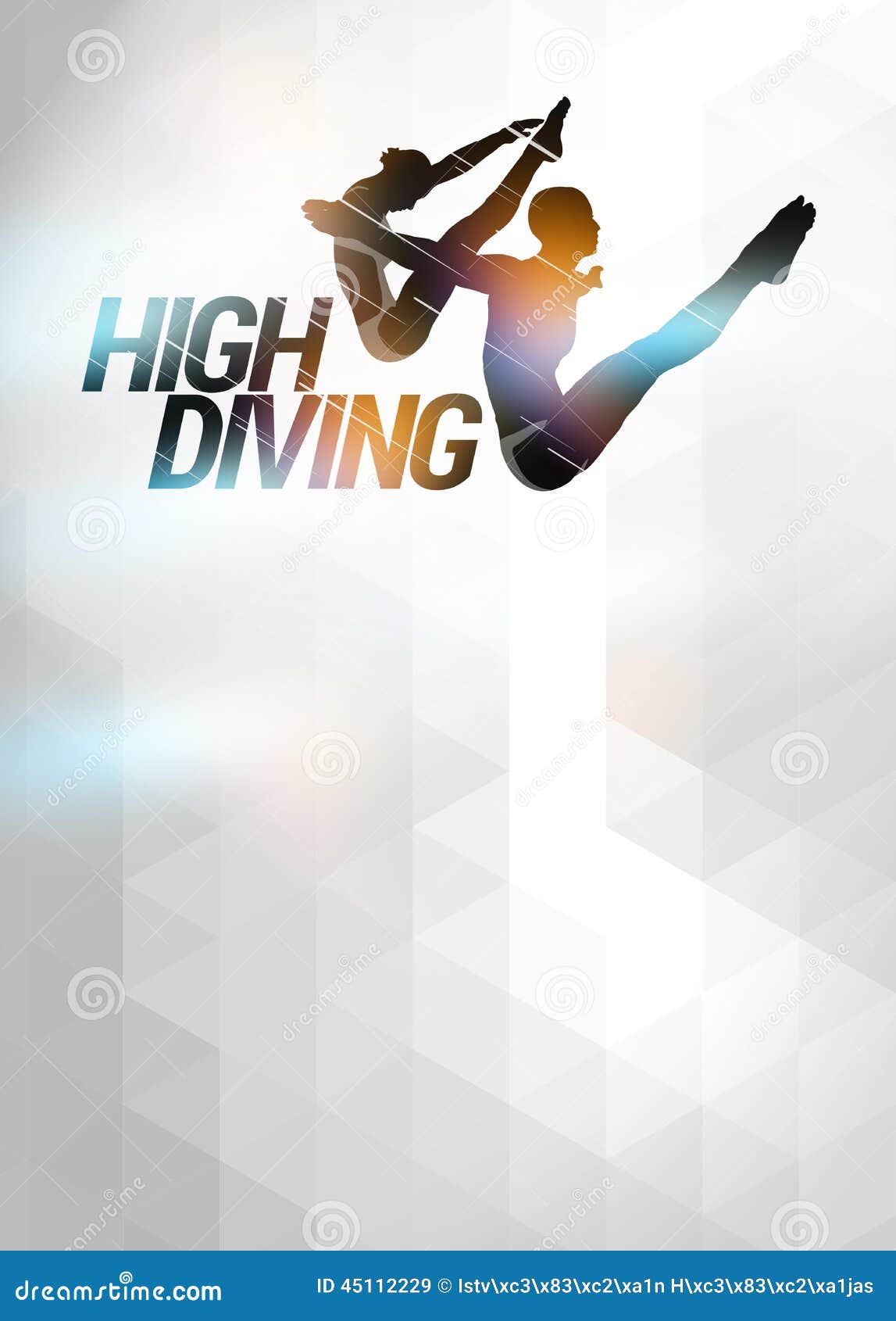 High diving background stock illustration. Illustration of paint - 45112229