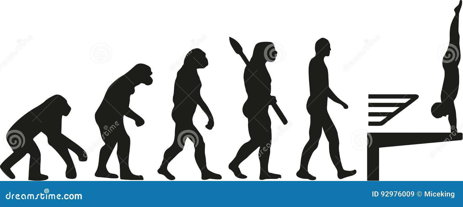 High diving evolution stock vector. Illustration of silhouette - 92976009