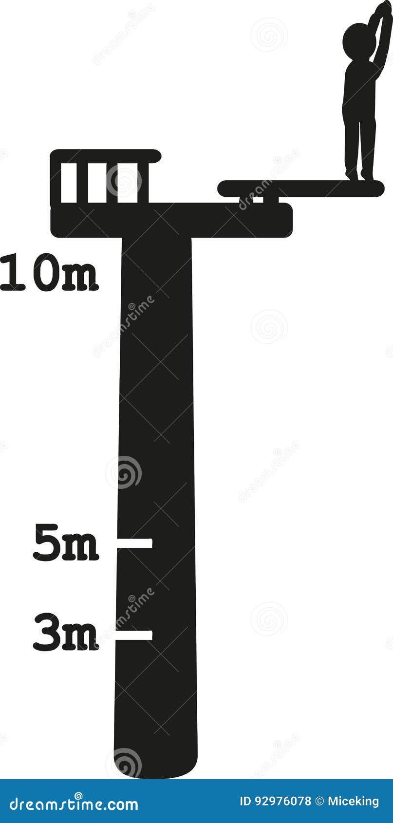 High Diving Platform 10-metre Stock Vector - Illustration of symbol ...