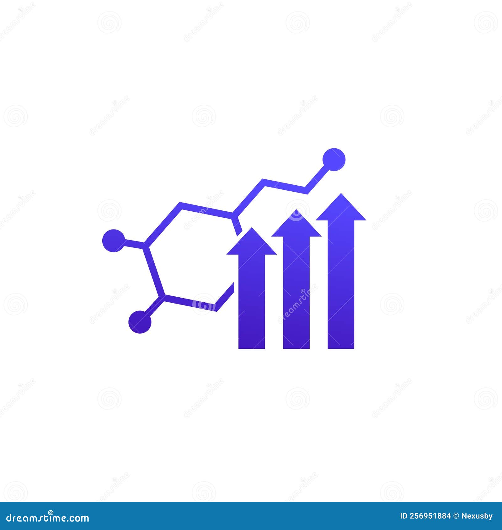 Dopamine Icon Logo Vector Illustration On Blue Circle With Brush ...