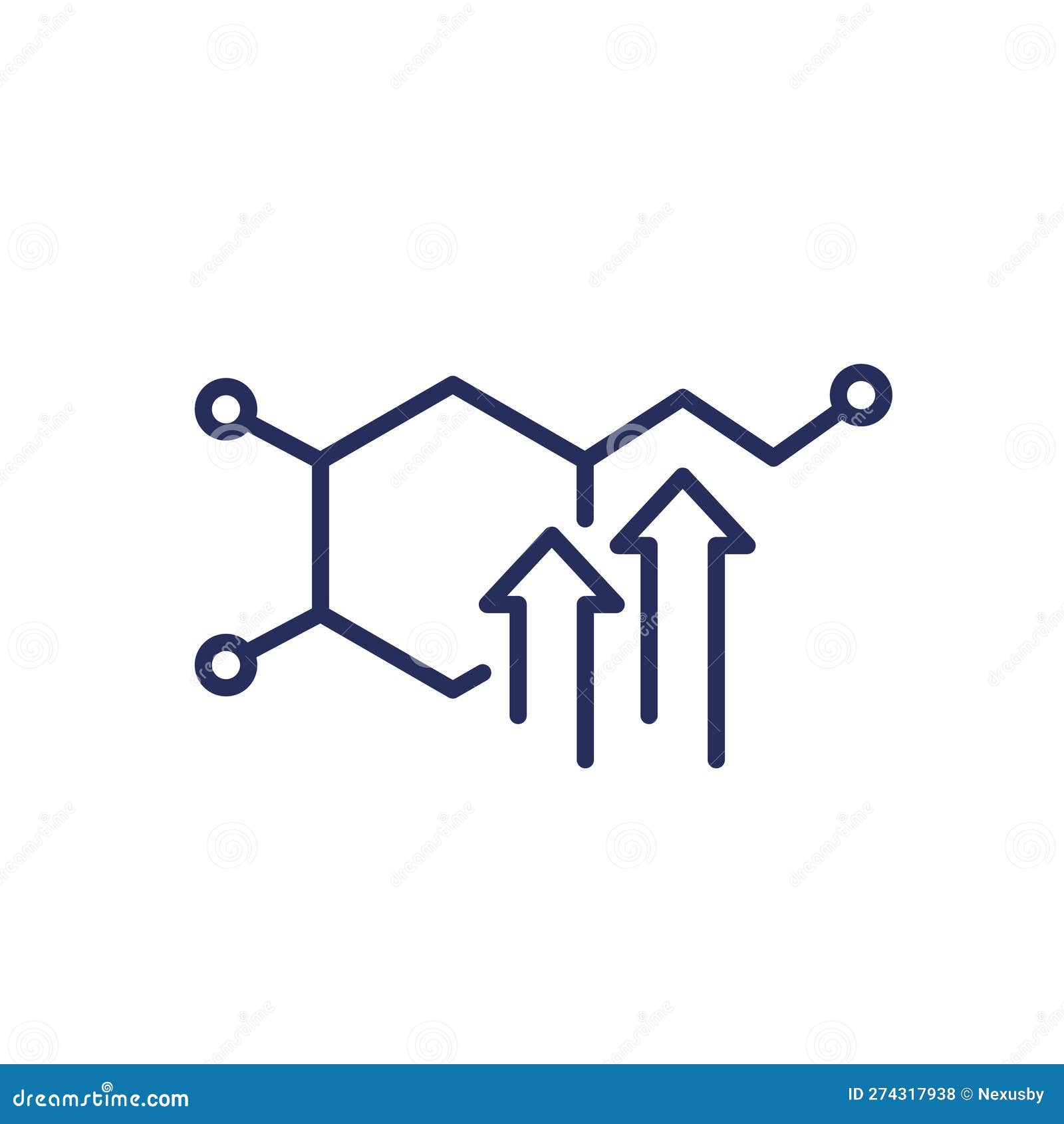 Dopamine Level Scale And Silhouette Of Man. Vector Illustration ...