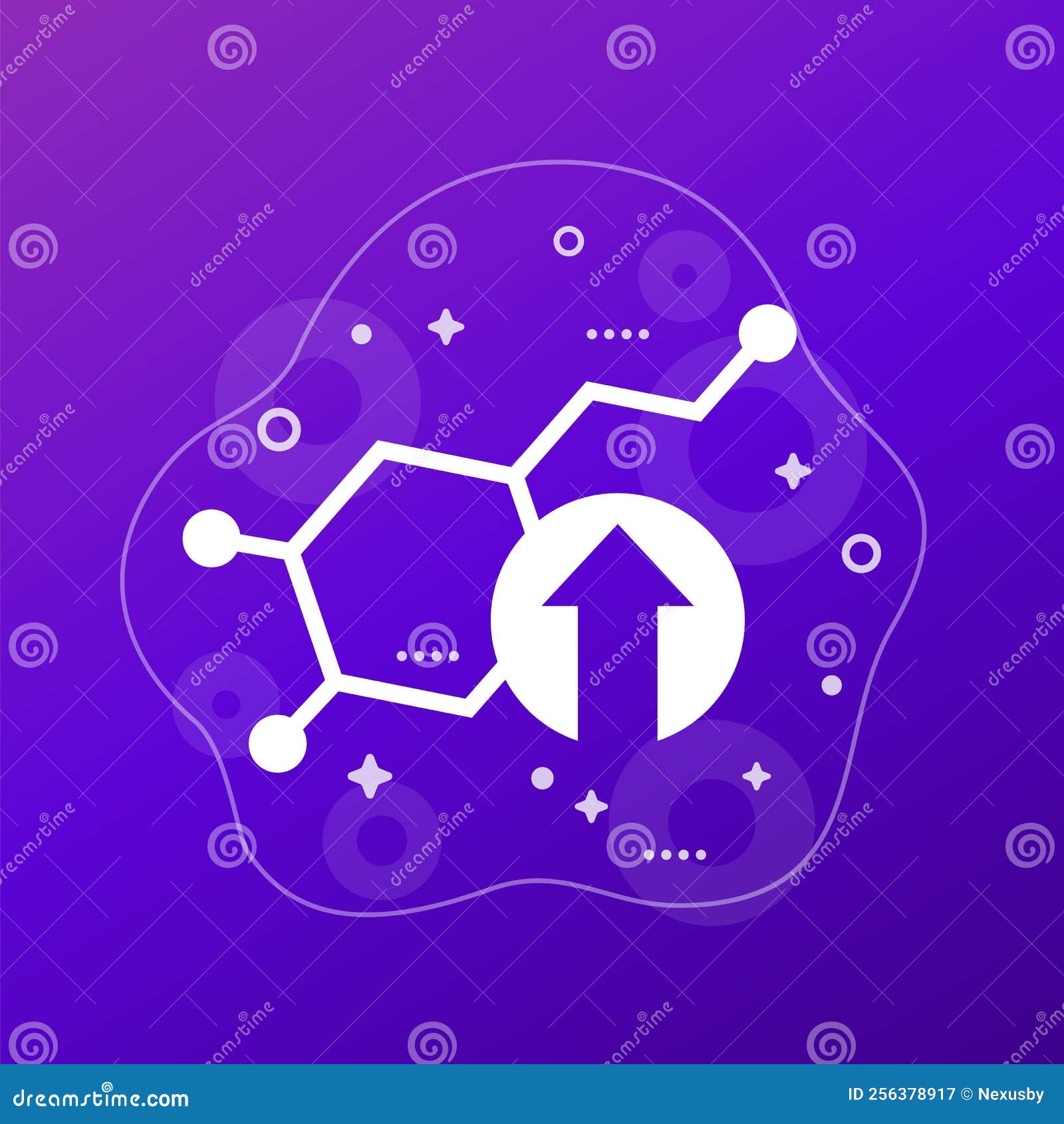 Dopamine Level Scale And Silhouette Of Man. Vector Illustration ...