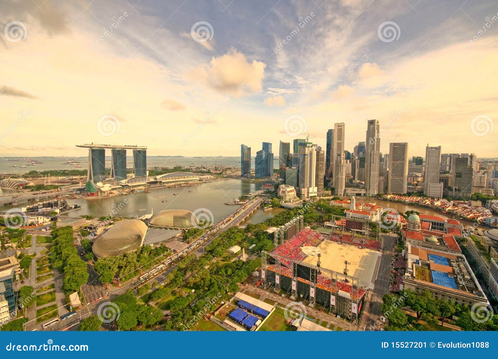 High Dynamic Range Photograph of Singapore Editorial Photo - Image of ...