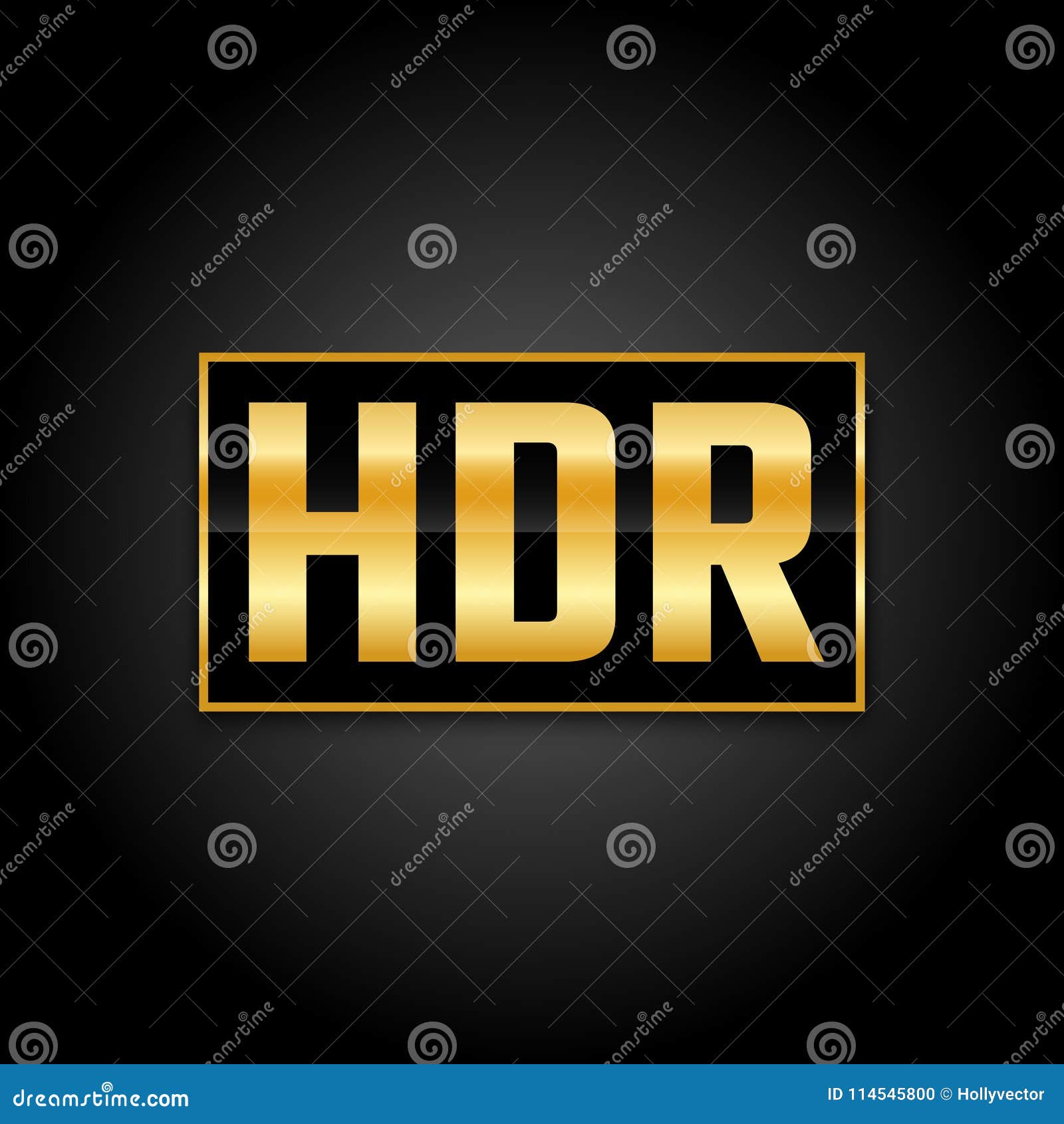 High dynamic range symbol stock vector. Illustration of modern - 114545800