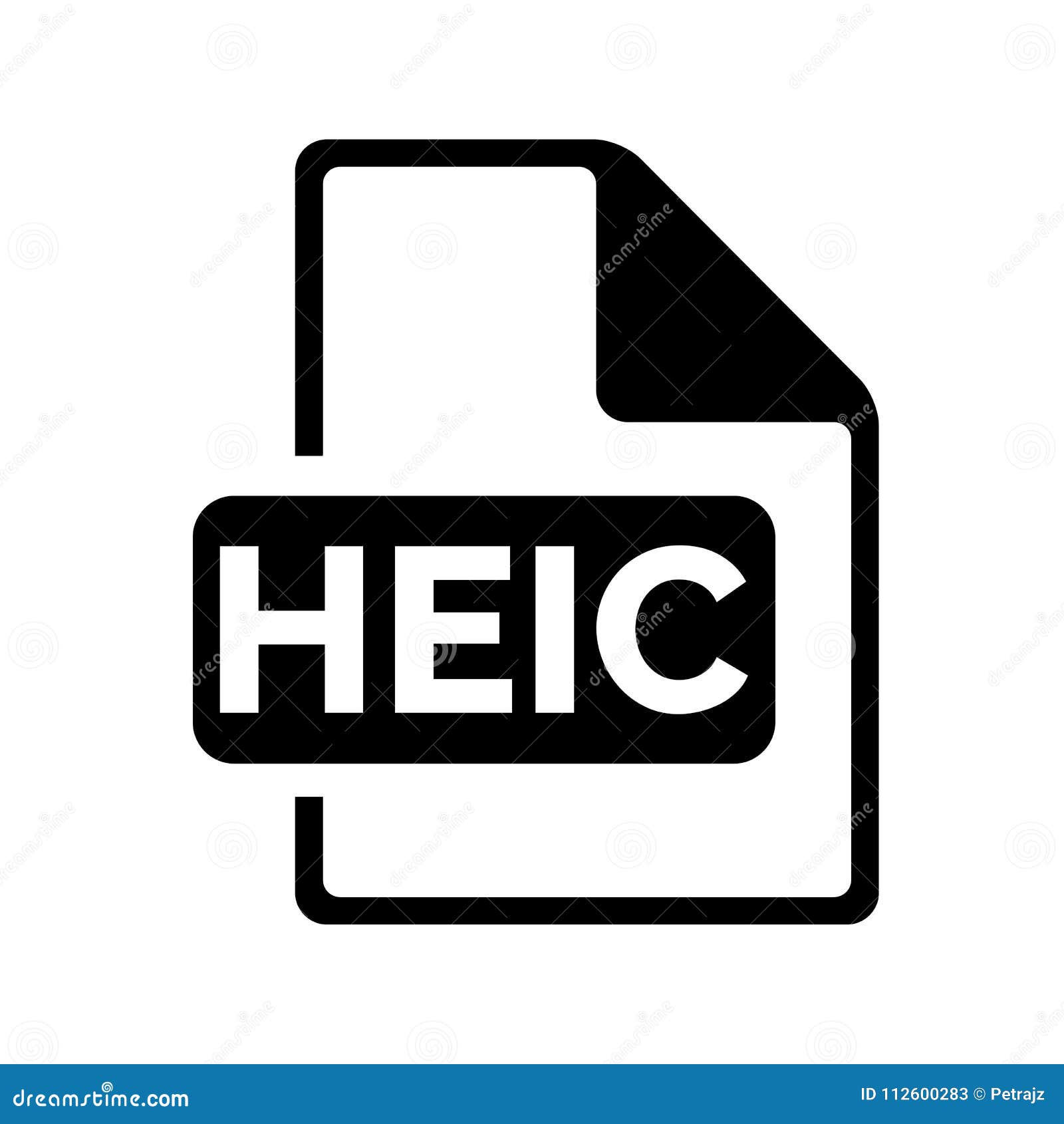 High Efficiency Image File Format HEIC Stock Vector - Illustration of ...