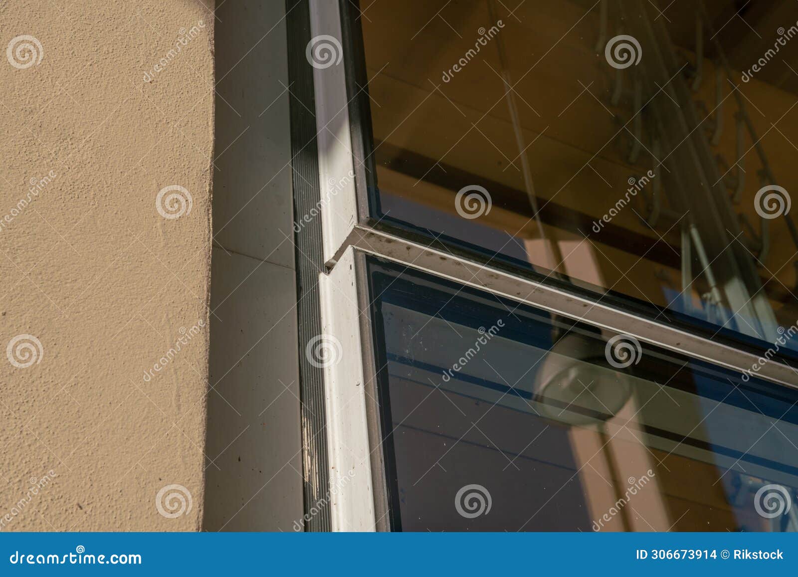 High Efficiency Window, Frame and Double Glazing Detail on Building ...