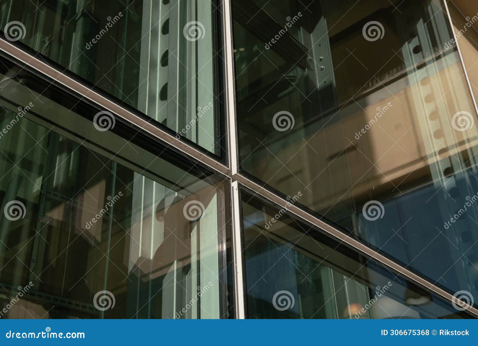 High Efficiency Window, Frame and Double Glazing Detail on Building ...