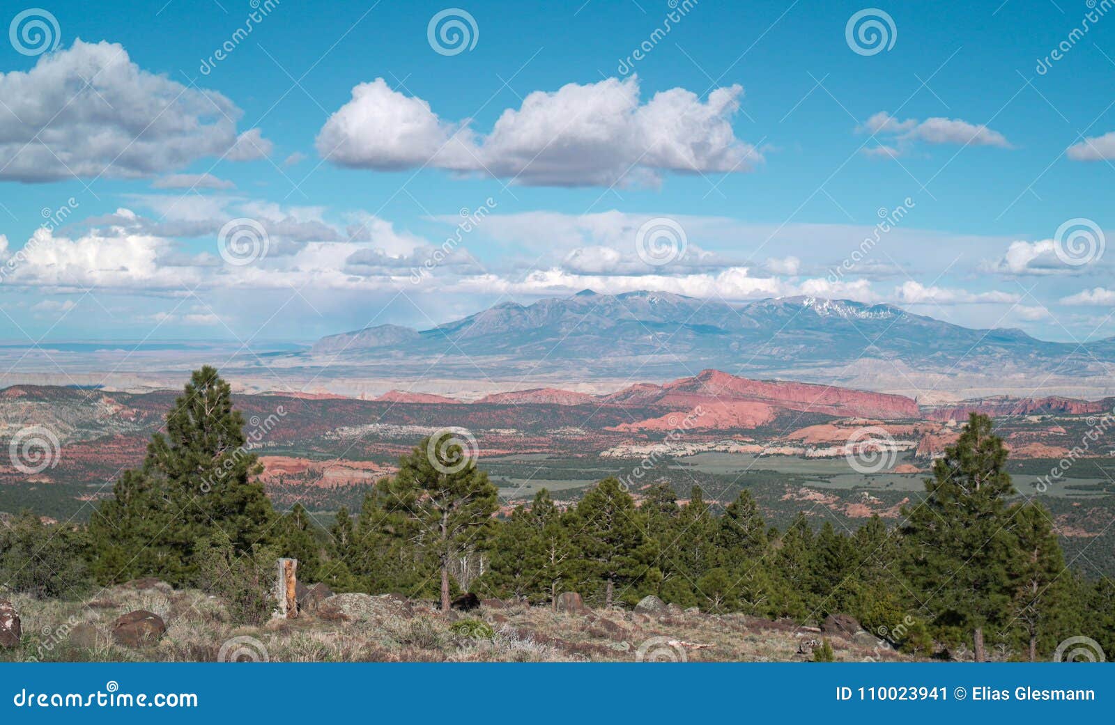 High Elevation Desert View. Stock Image - Image of boulders, nature ...