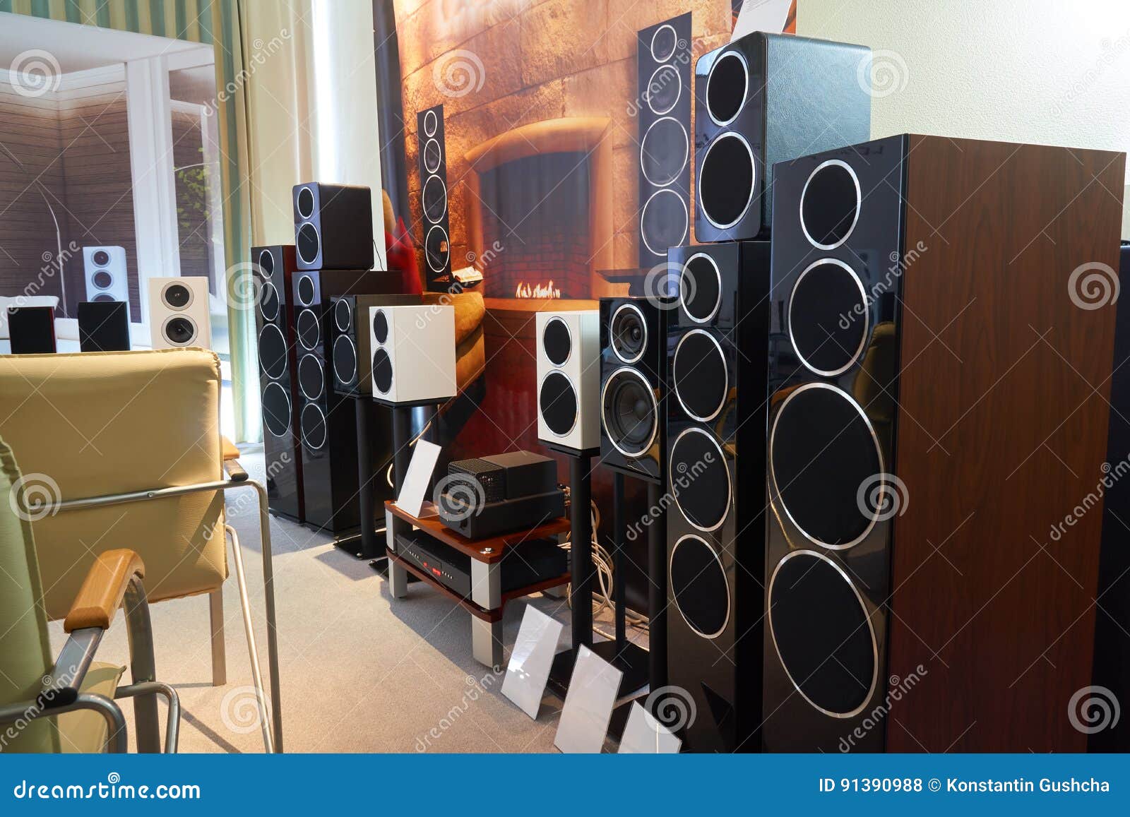 High end audio components stock photo. Image of high - 91390988