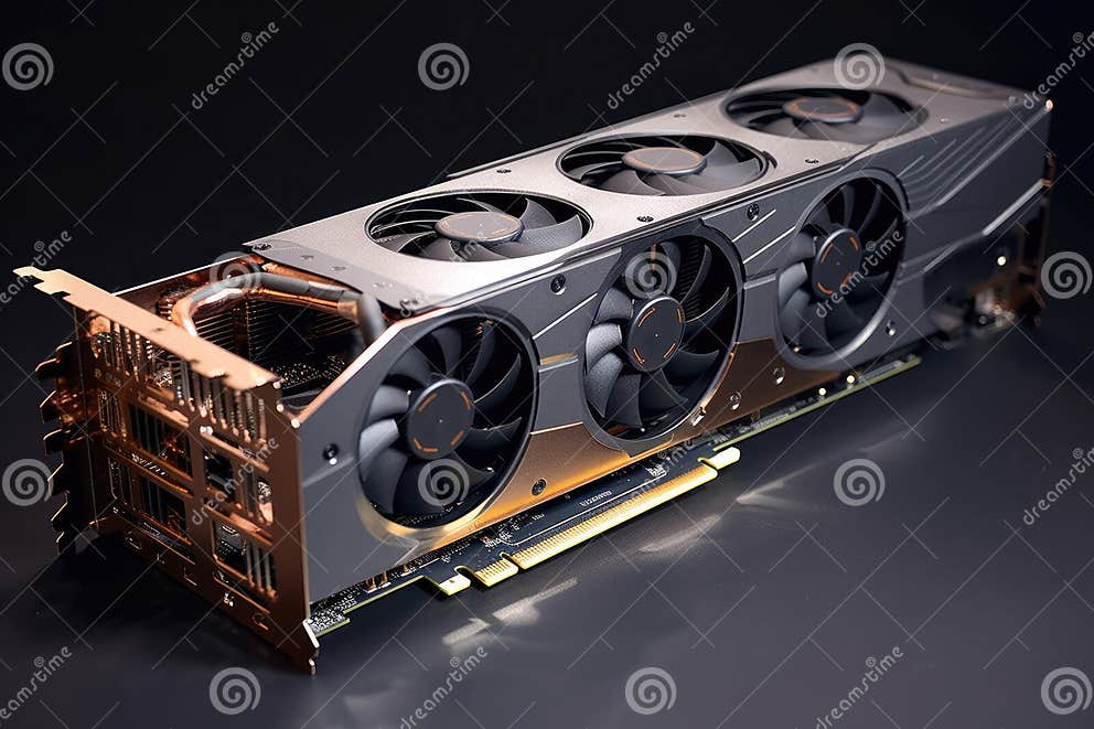 High-end Graphics Card with Visible Gpu Stock Photo - Image of upgrade ...