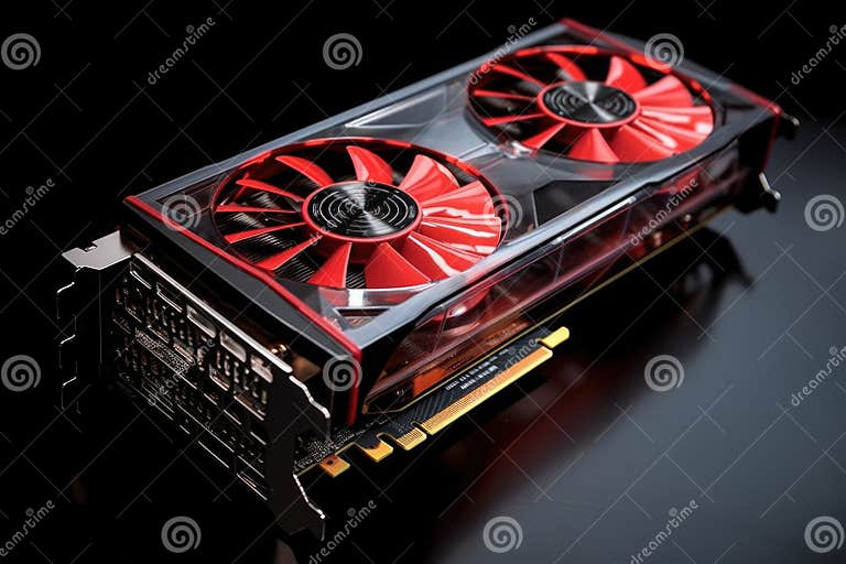 High-end Graphics Card with Visible Gpu Stock Photo - Image of ...