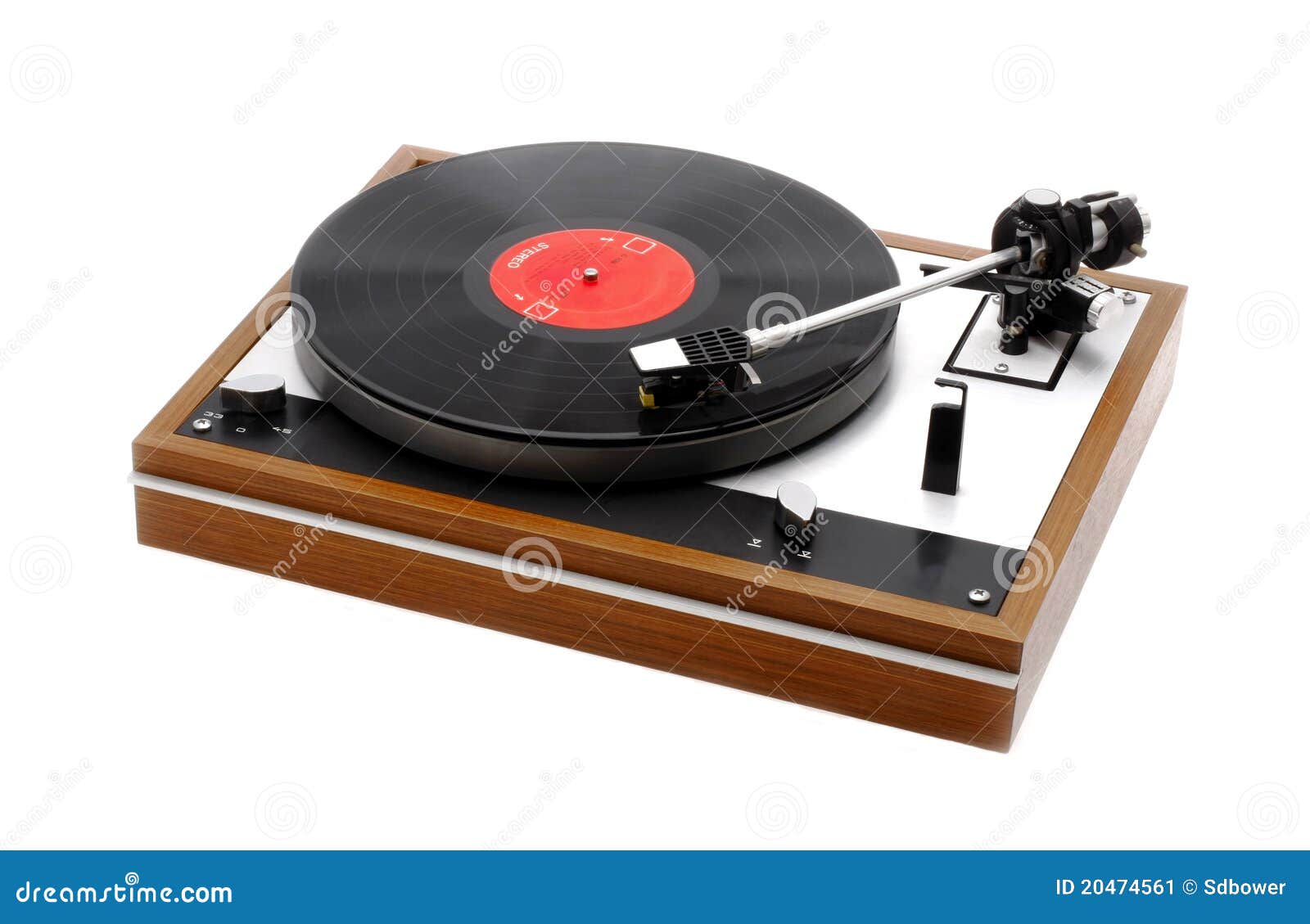 High End Record Turntable with Record Stock Image - Image of stereo ...