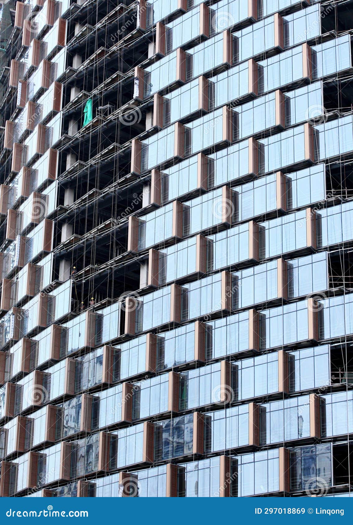 Close-up of a Real Estate Residential Project Under Construction. Stock ...