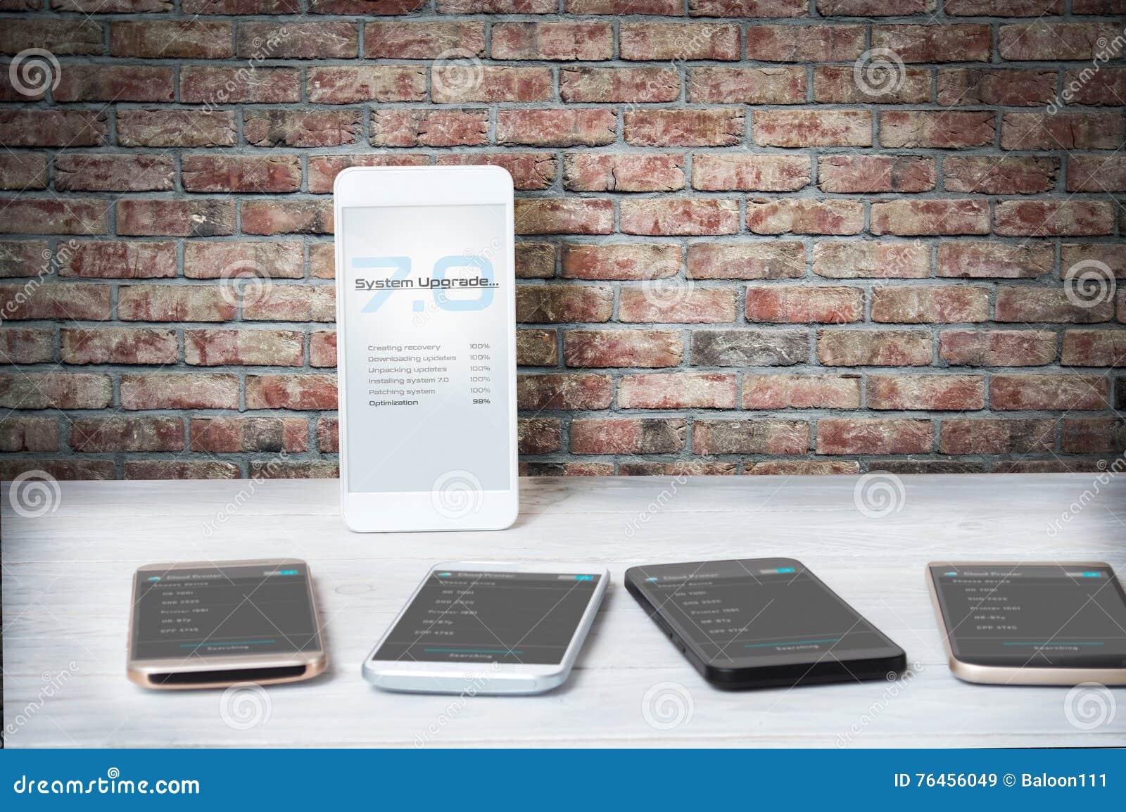 High-end Smartphone during Installation Stock Image - Image of button ...