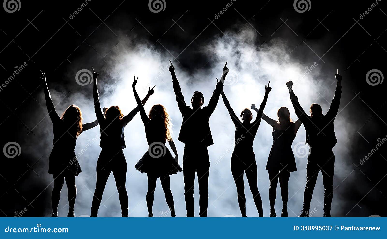 High Energy Dance Sequence with Dynamic Lighting Stock Illustration ...