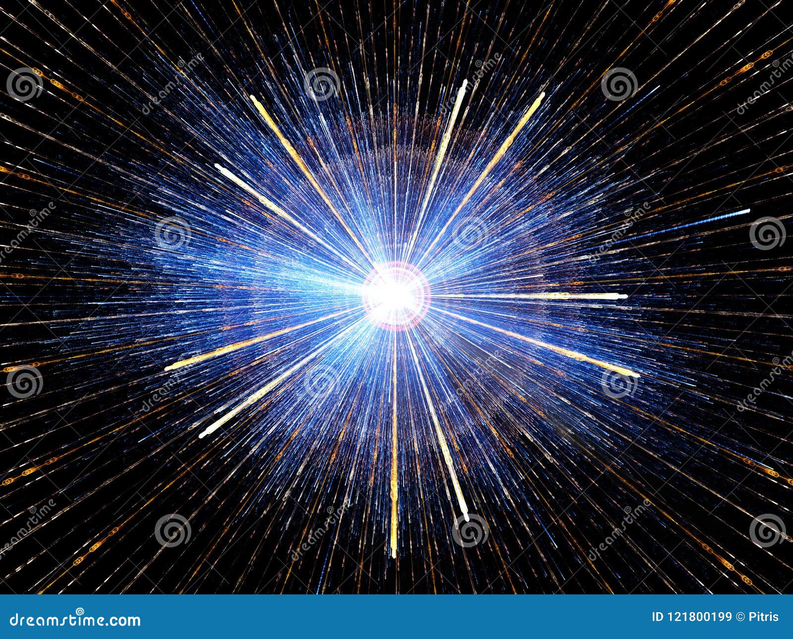 High-energy Particles Explosion. Stock Illustration - Illustration of ...