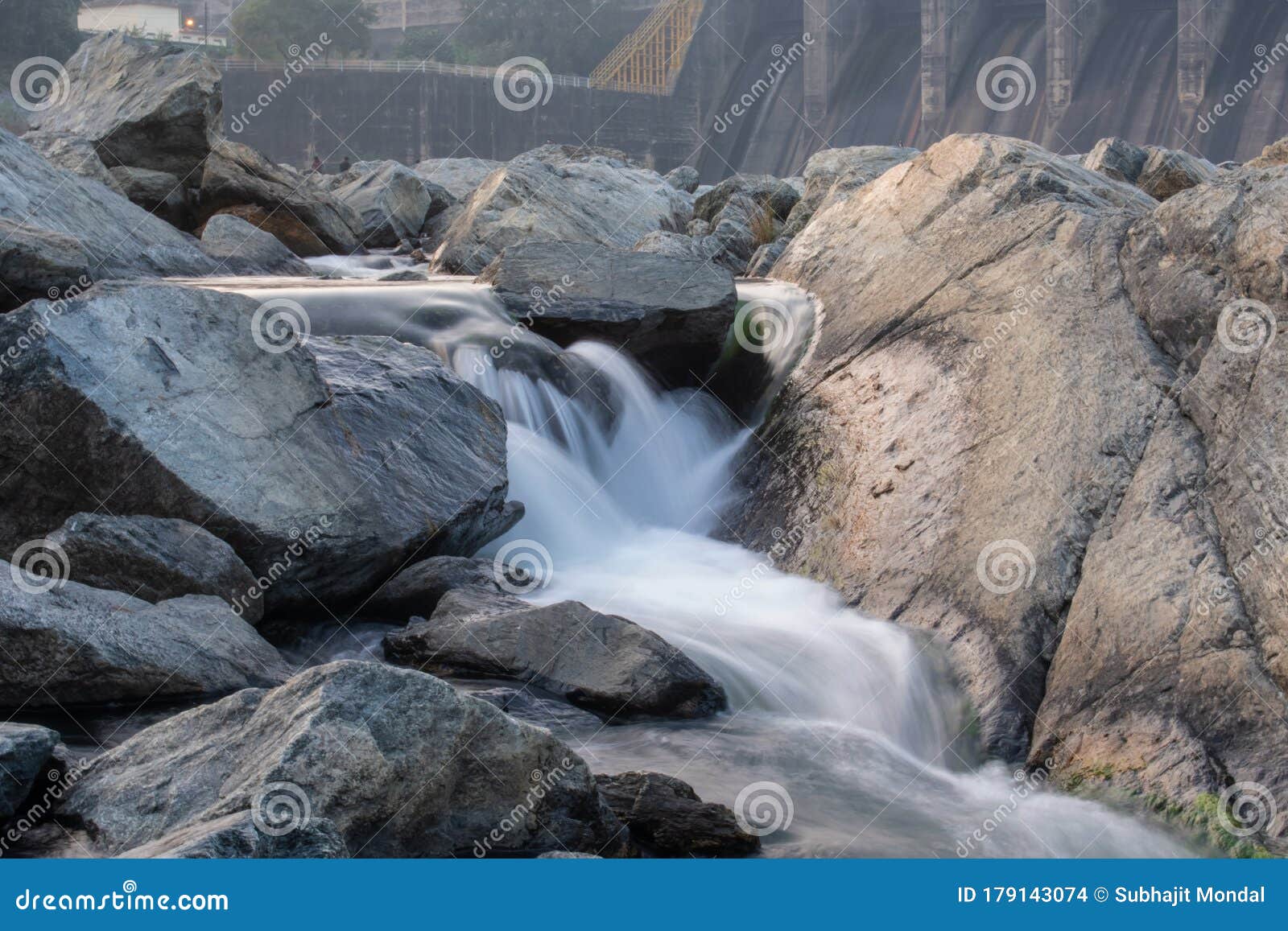 High Exposure Image of a White Waterfall Stock Photo - Image of clear ...